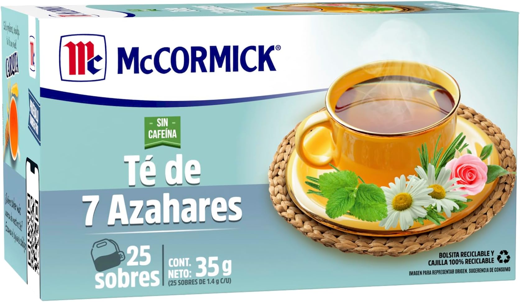 Amazon.com : McCormick, 7 Blossoms Tea, Caffeine Free, 25 Count, 1.24 ...