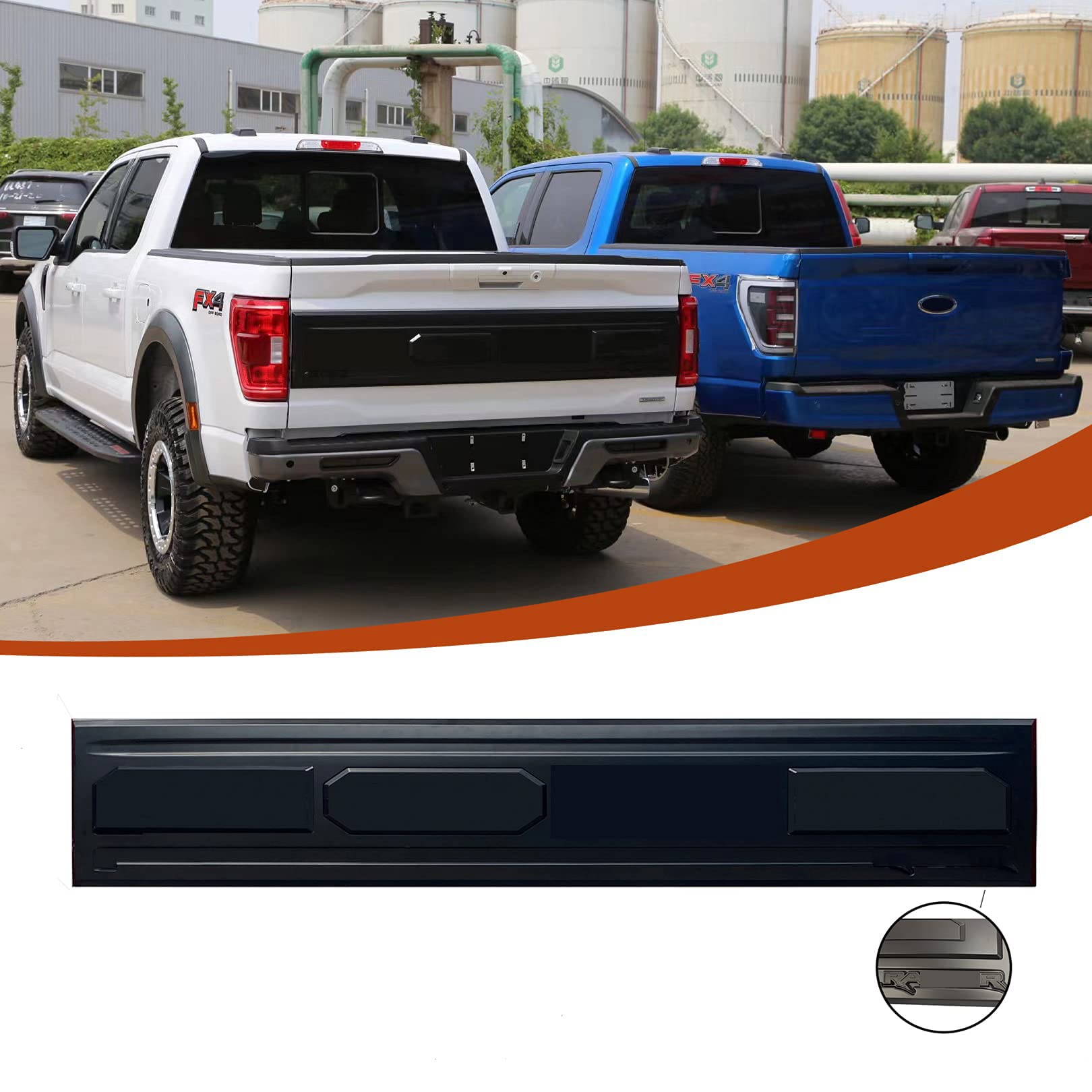 Amazon.com: WANGDUOYU Rapter Style Tailgate Applique Panel Kit ...