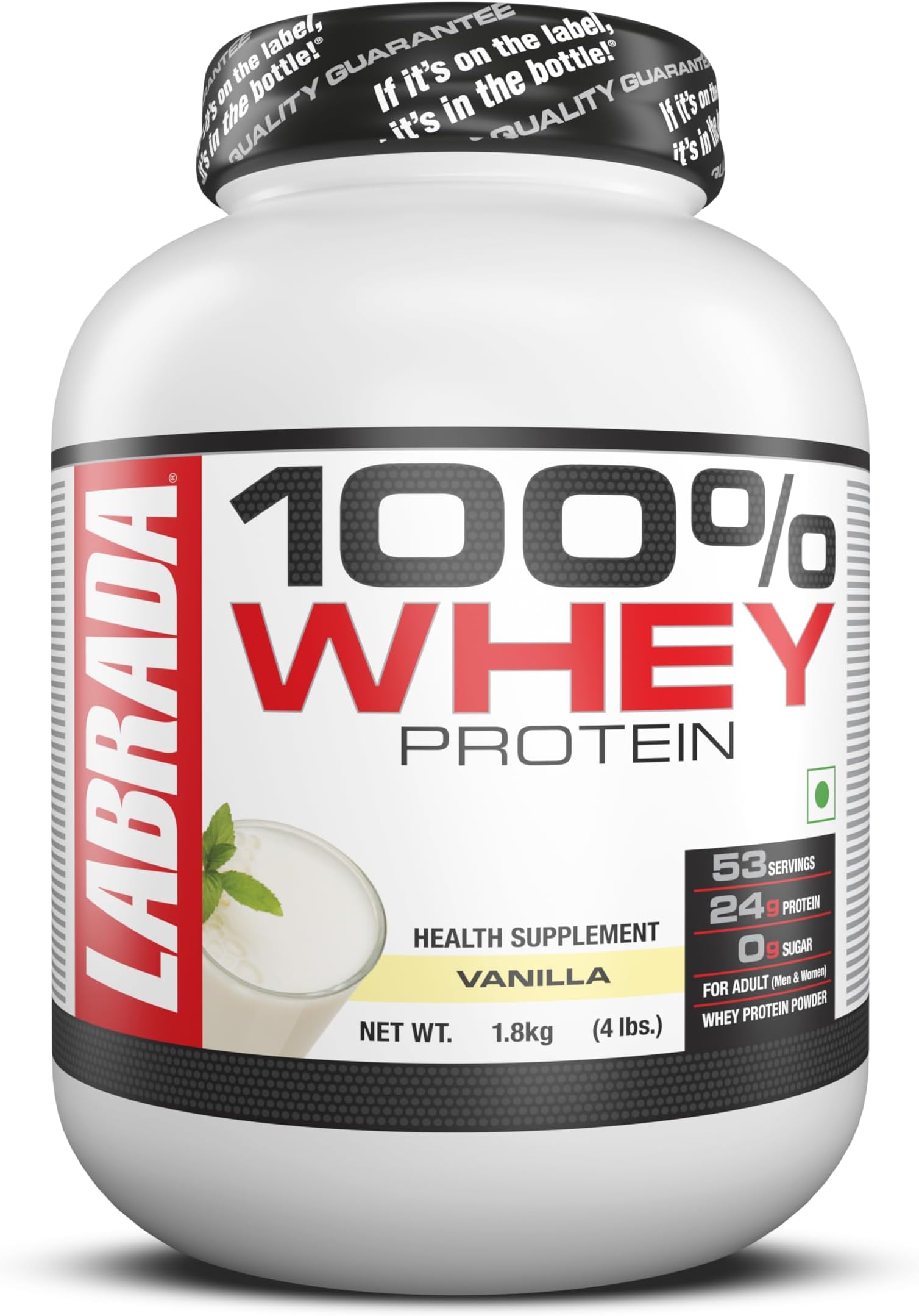 Amazon.com: Labrada 100% Whey Protein, Vanilla, 4.13 Pound : Health ...