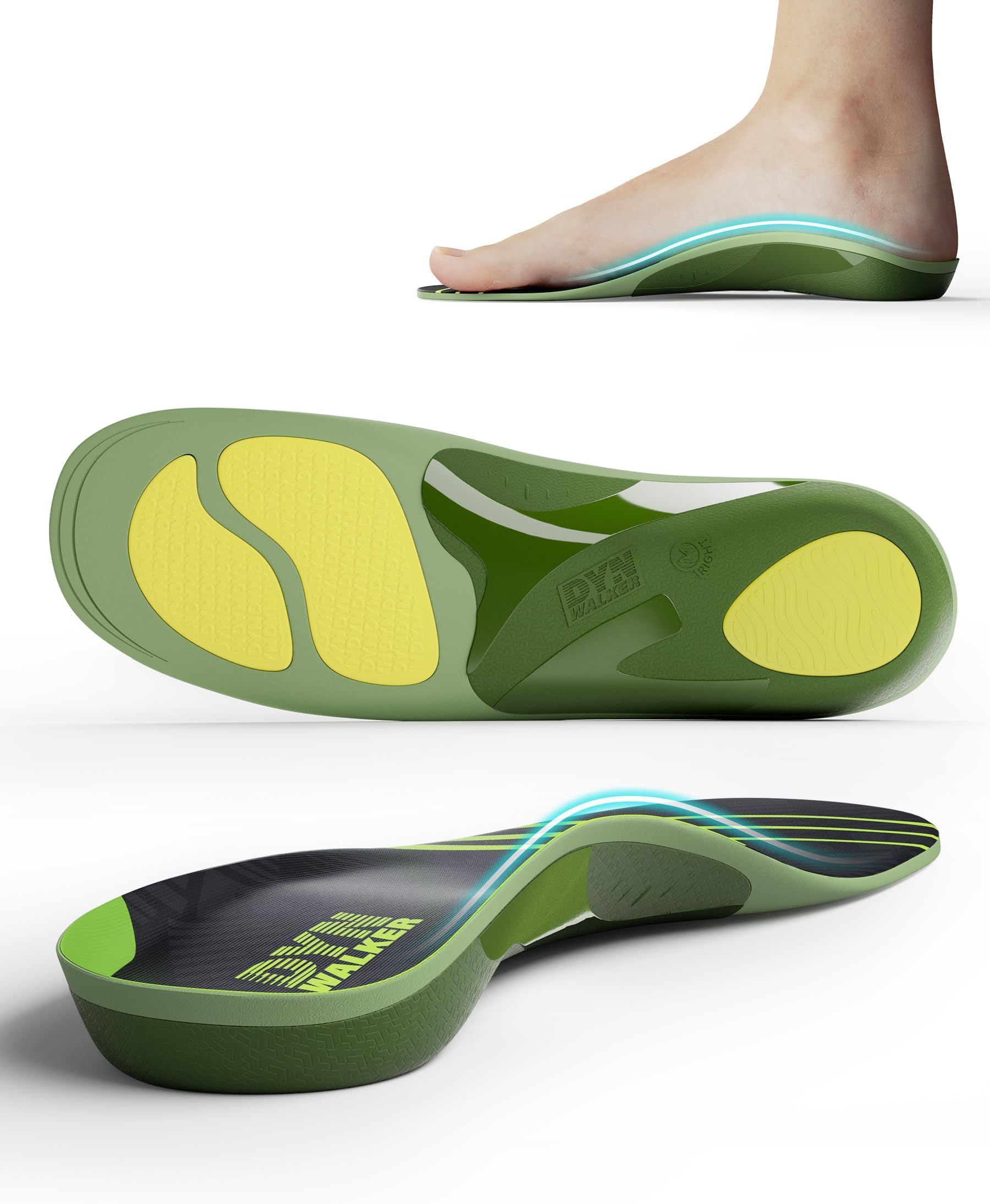Amazon.com: Plantar Fasciitis Insoles,DynWalker Arch Support Inserts ...
