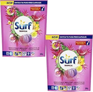 Surf Tropical Laundry Capsules, 30 Count (Pack of 2) : Amazon.com.au ...