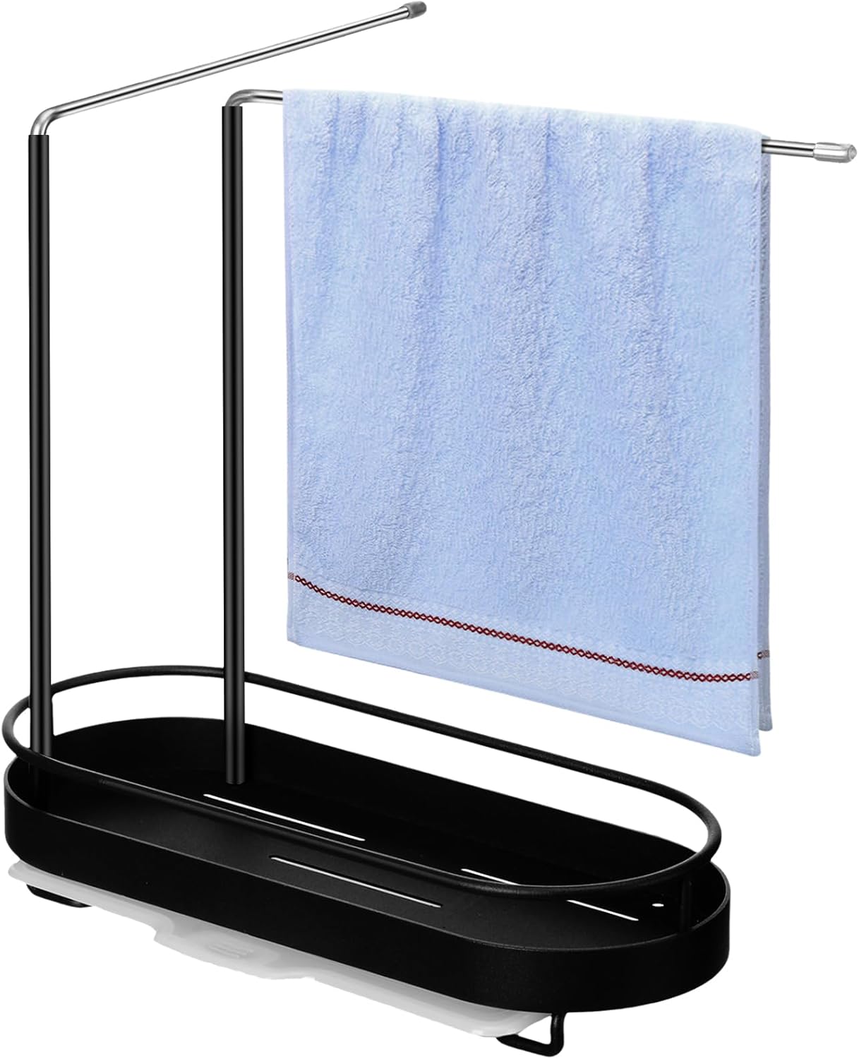 Amazon.com: Teenyyou Black Countertop Hand Towel Holder for Bathroom 10 ...