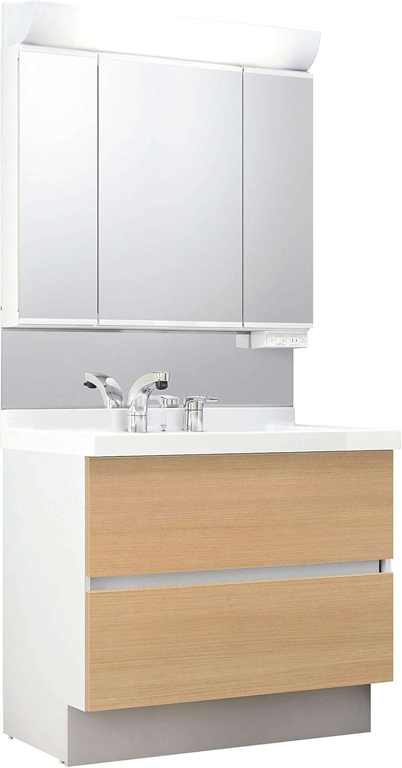 Amazon | 【施工付き】LIXIL(リクシル) INAX 洗面化粧台 セット J1シリーズ シングルレバーシャワー水栓 フルスライドタイプ クリエペール 間口900mm J1FHT1 ...