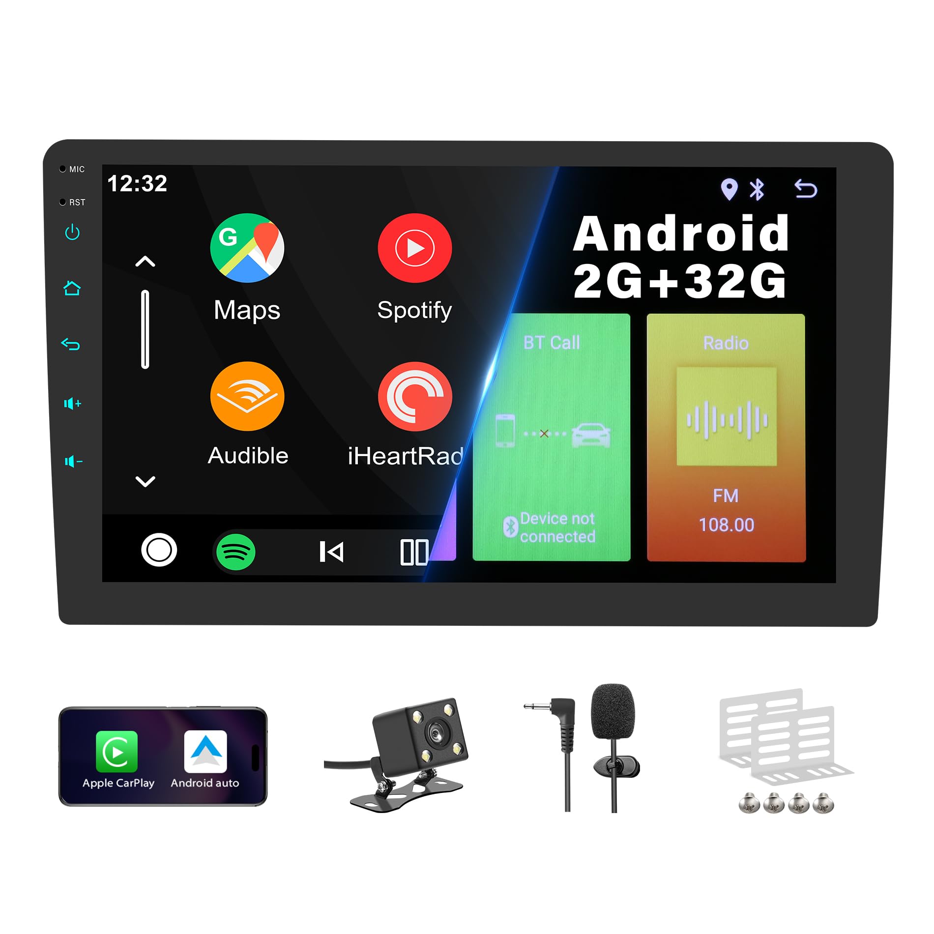Buy Double Din Android 13 Car Stereo with Wireless Apple Carplay and ...