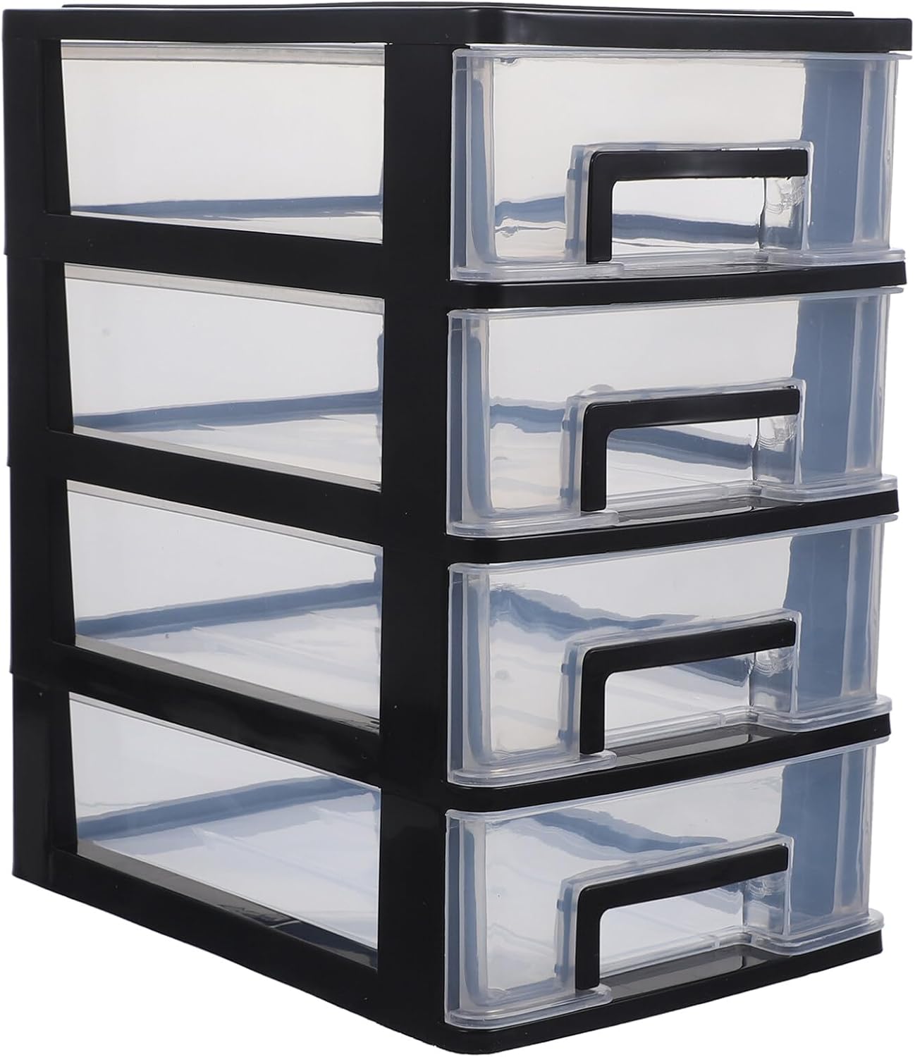 Amazon.com: Storage Cabinet Plastic 4 Drawer Wide Storage Drawer ...