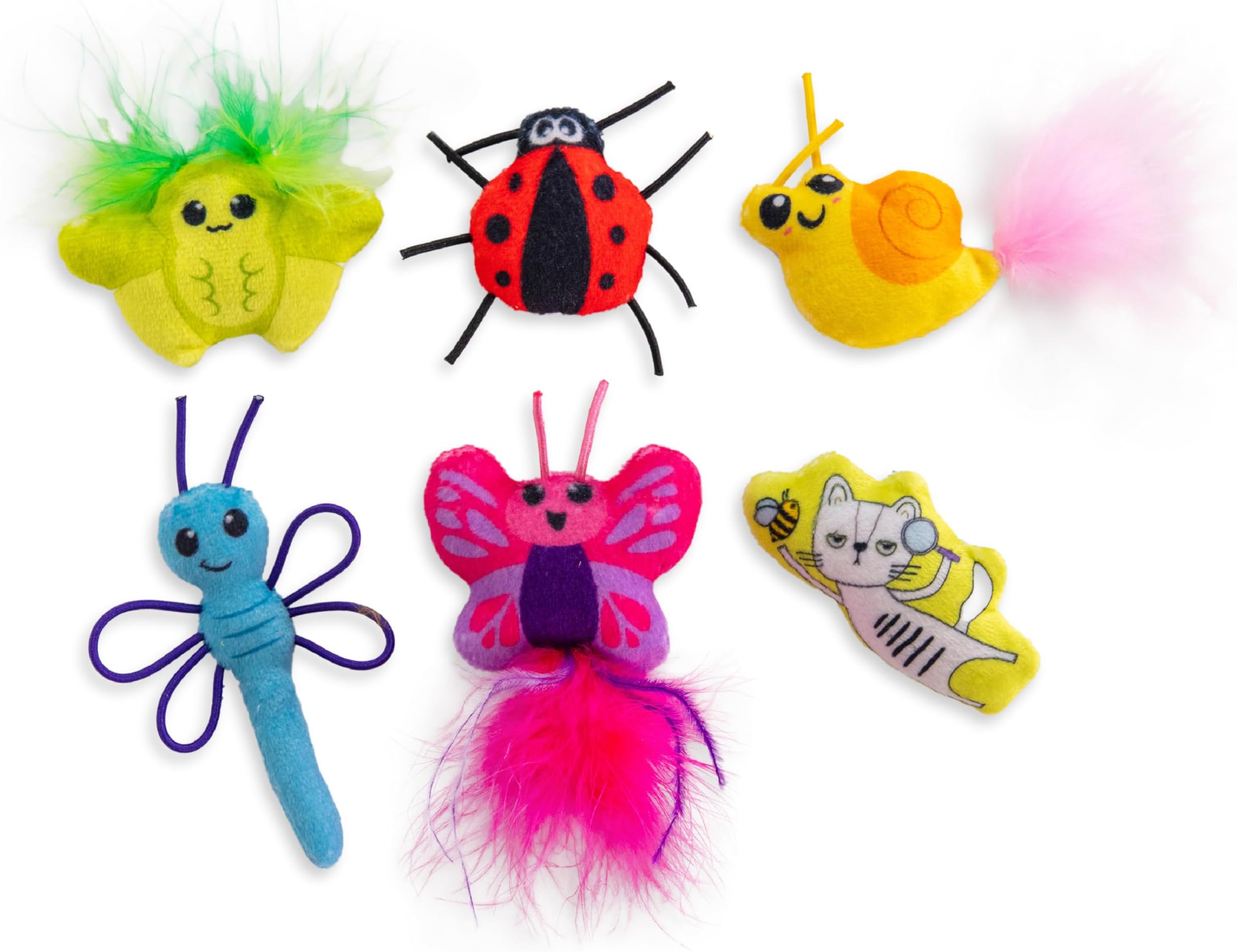 Catstages Cute As A Bug Plush Interactive Cat Toys, Bug Themed Kicker ...