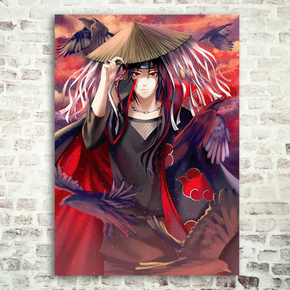 Anime Poster Anime Wall Poster Akatsuki Itachi Uchiha Wall Art ...