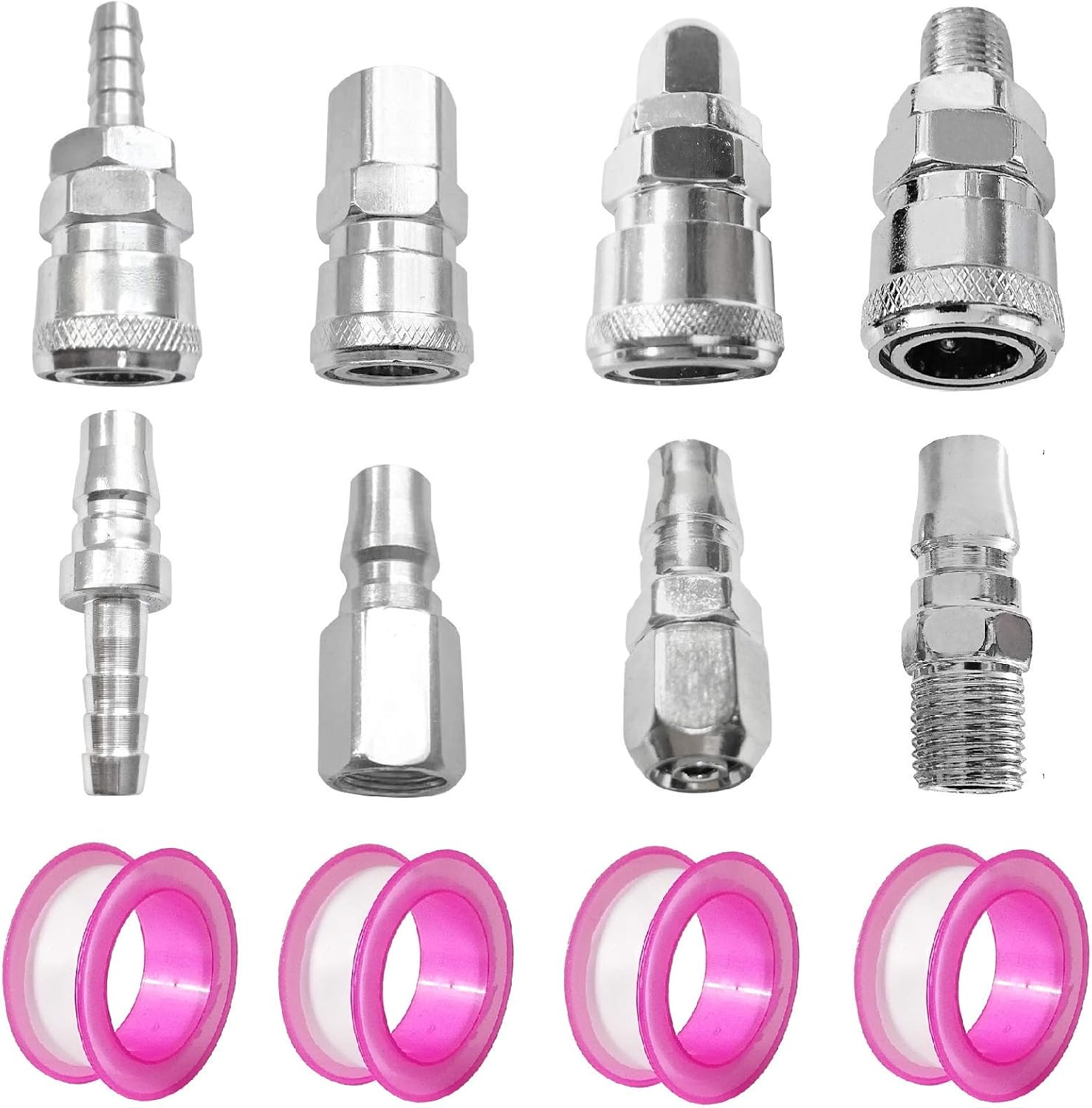 Hotgod Quick Connecter Air Hose Fittings,8 Pcs Air Hose Compressor ...