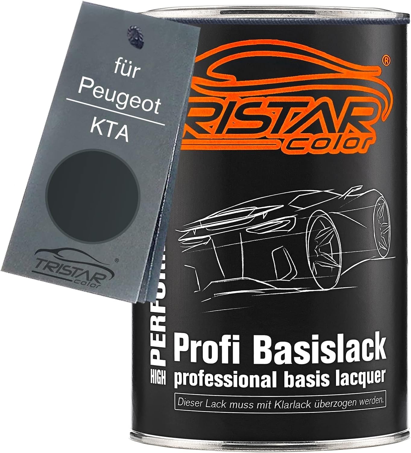TRISTARcolor Car paint Can ready-to-spray for Peugeot KTA Gris ...