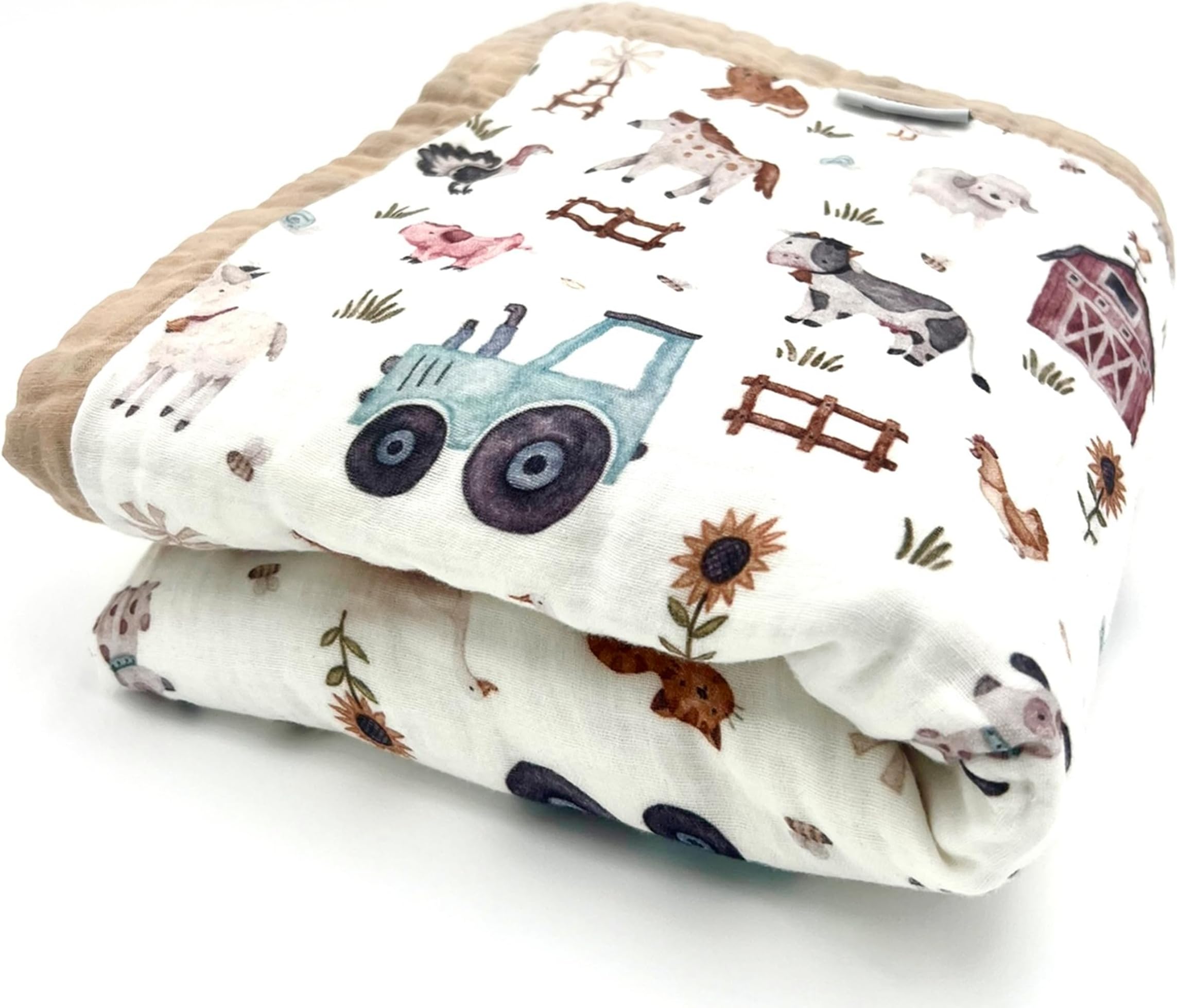 Amazon.com: Clover & Sage Organic Muslin Baby Toddler Blanket 100% ...
