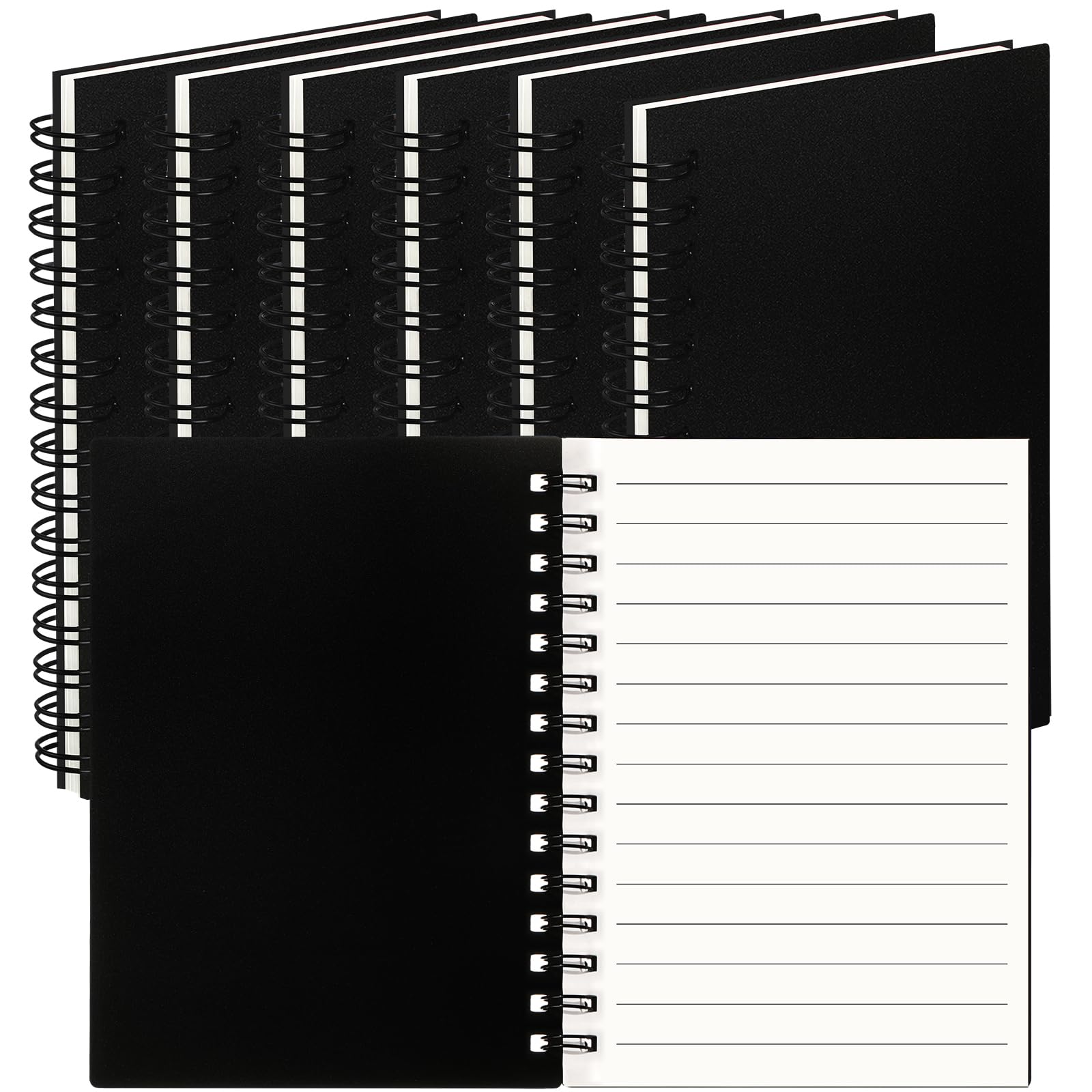 Amazon.com : Saypacck 6 Pack Weatherproof Spiral Notebook 4” x 6” Small ...