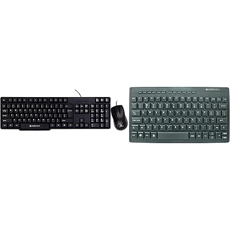 Amazon.in: Buy Zebronics Wired Keyboard and Mouse Combo with 104 Keys ...