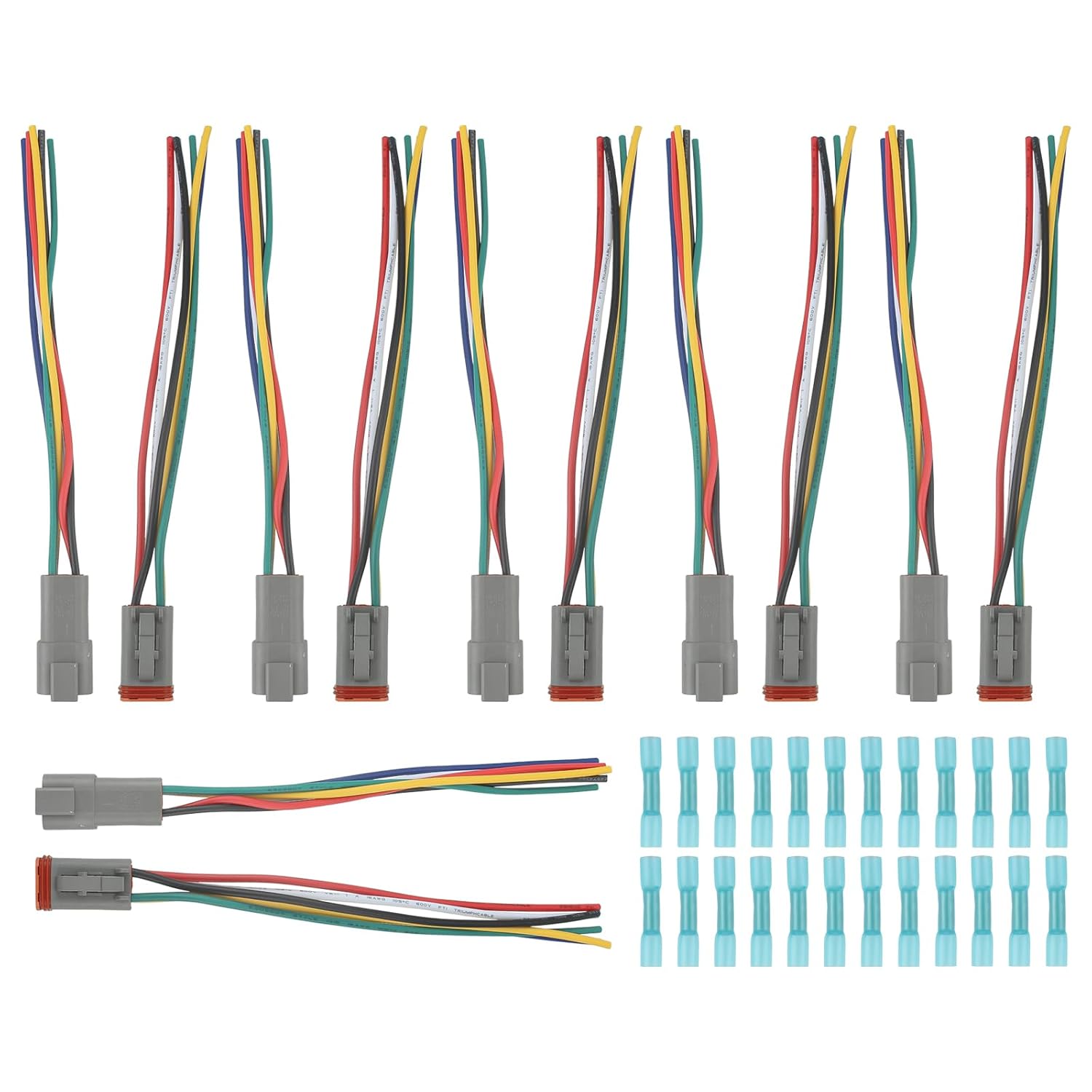 Amazon.com: Carbhub 6 Set 6 Pin Connector Kit 6 Wire Waterproof ...
