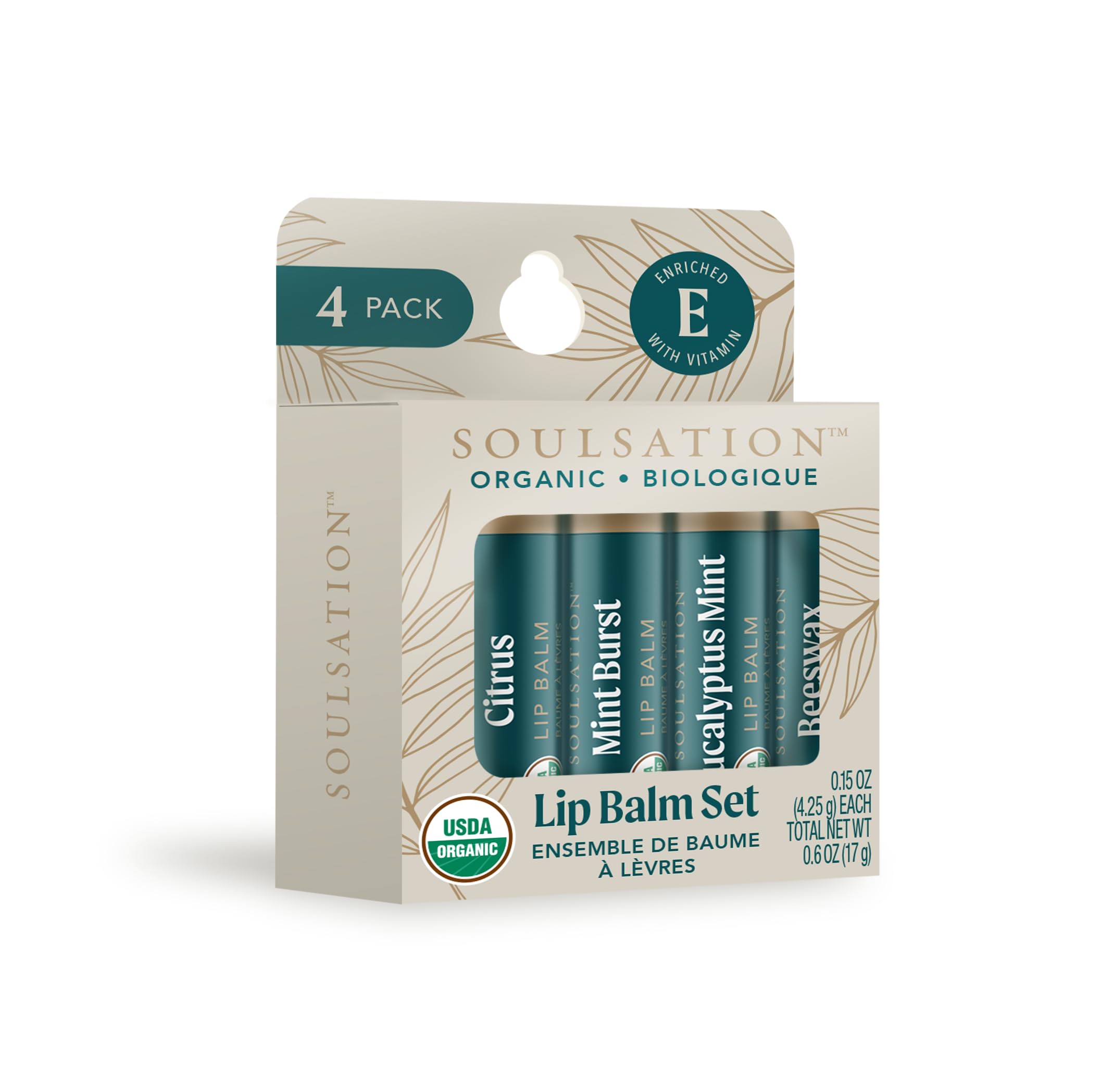 Snapklik.com : Soulsation Organic Lip Balm Set