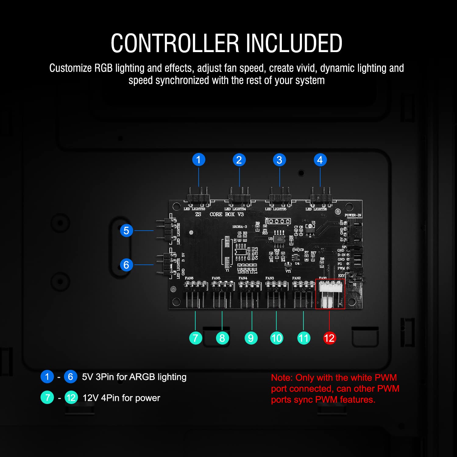 Buy Vetroo A03 Pink Mid-Tower ATX Gaming PC Case, Pre-Installed 3X ARGB ...