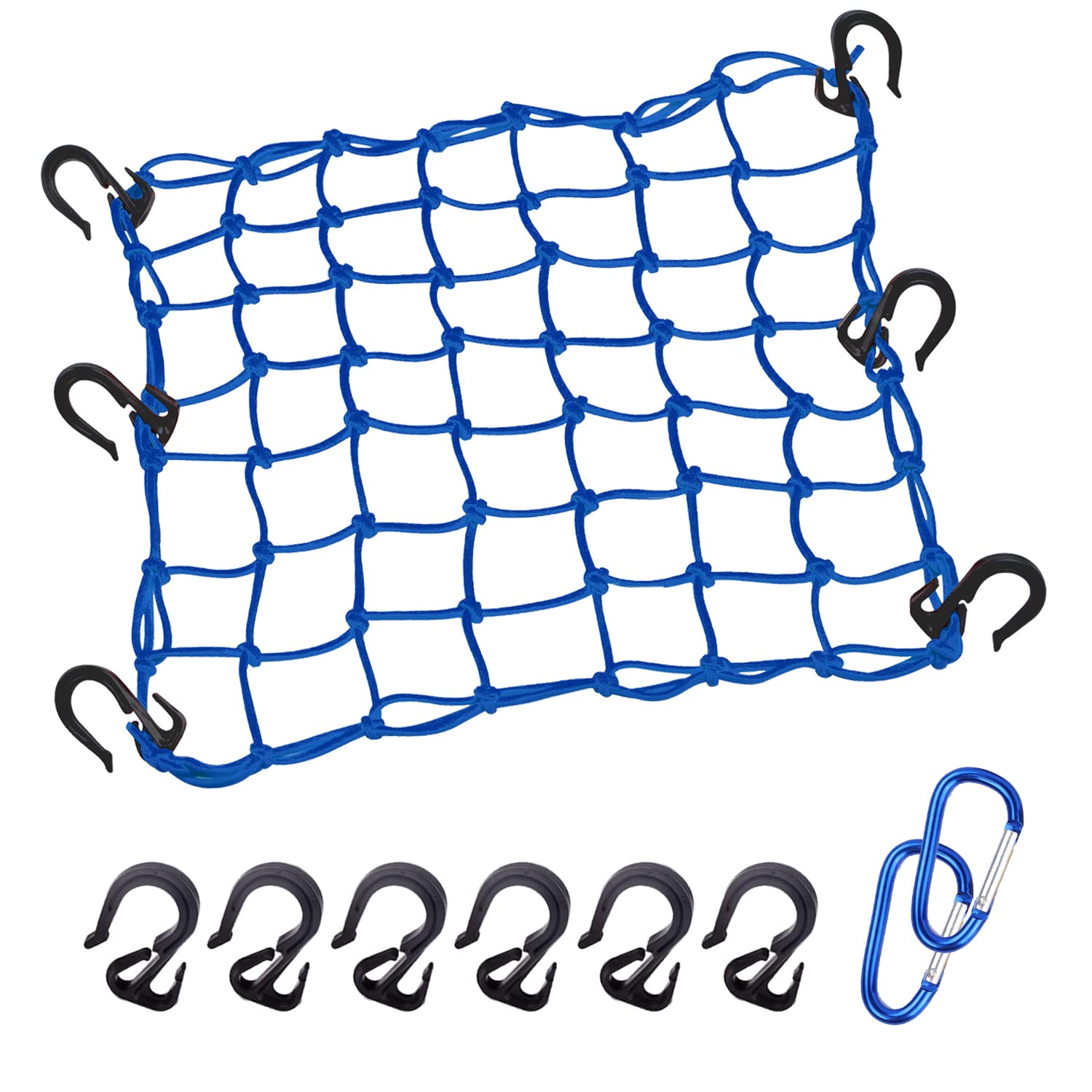 Thewinio Small Cargo Net 15"x15" (Blue, 1 Pack) : Amazon.in: Sports ...