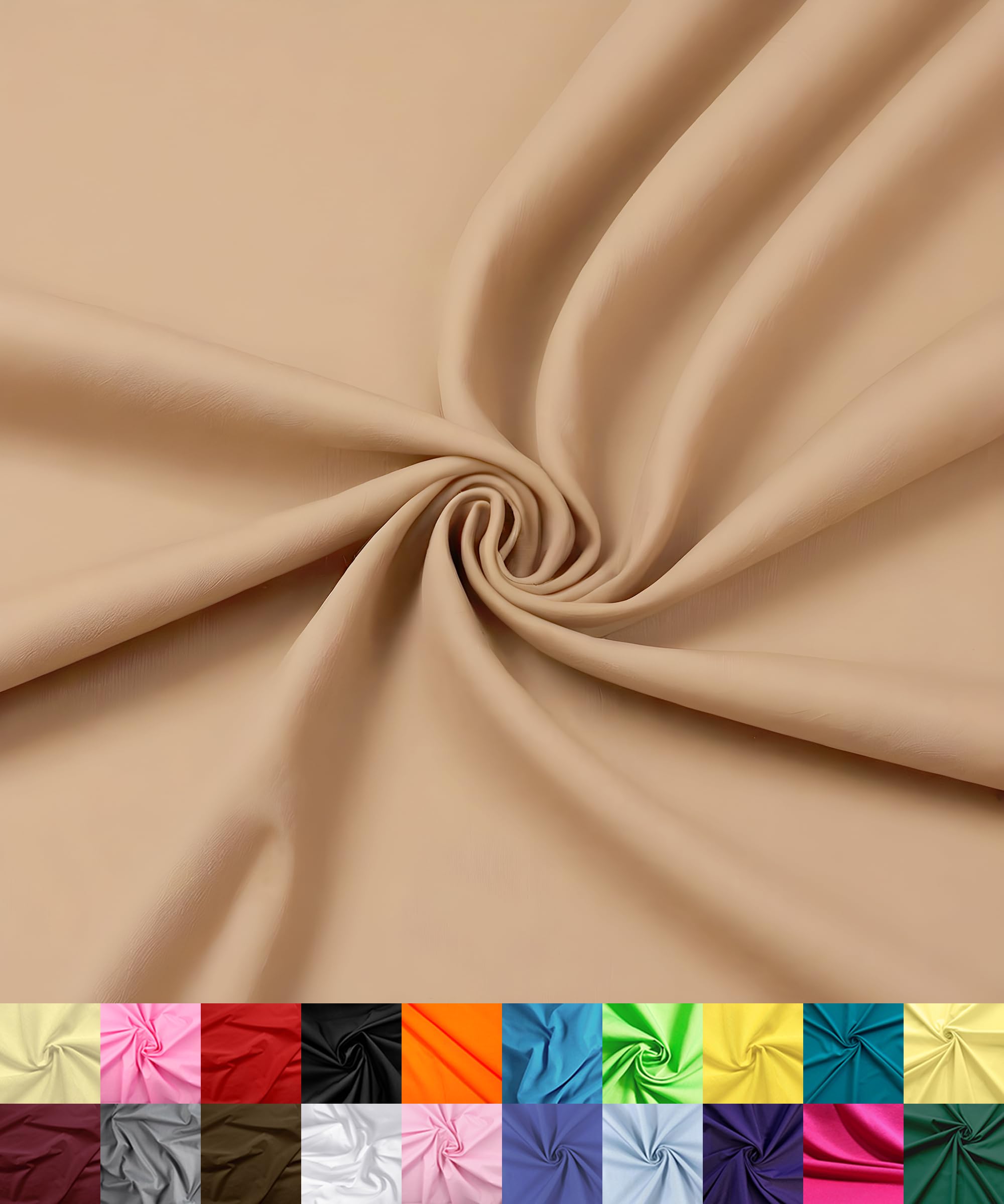 Amazon.com: Barcelonetta | Poly Cotton Fabric for Sewing | Broadcloth ...