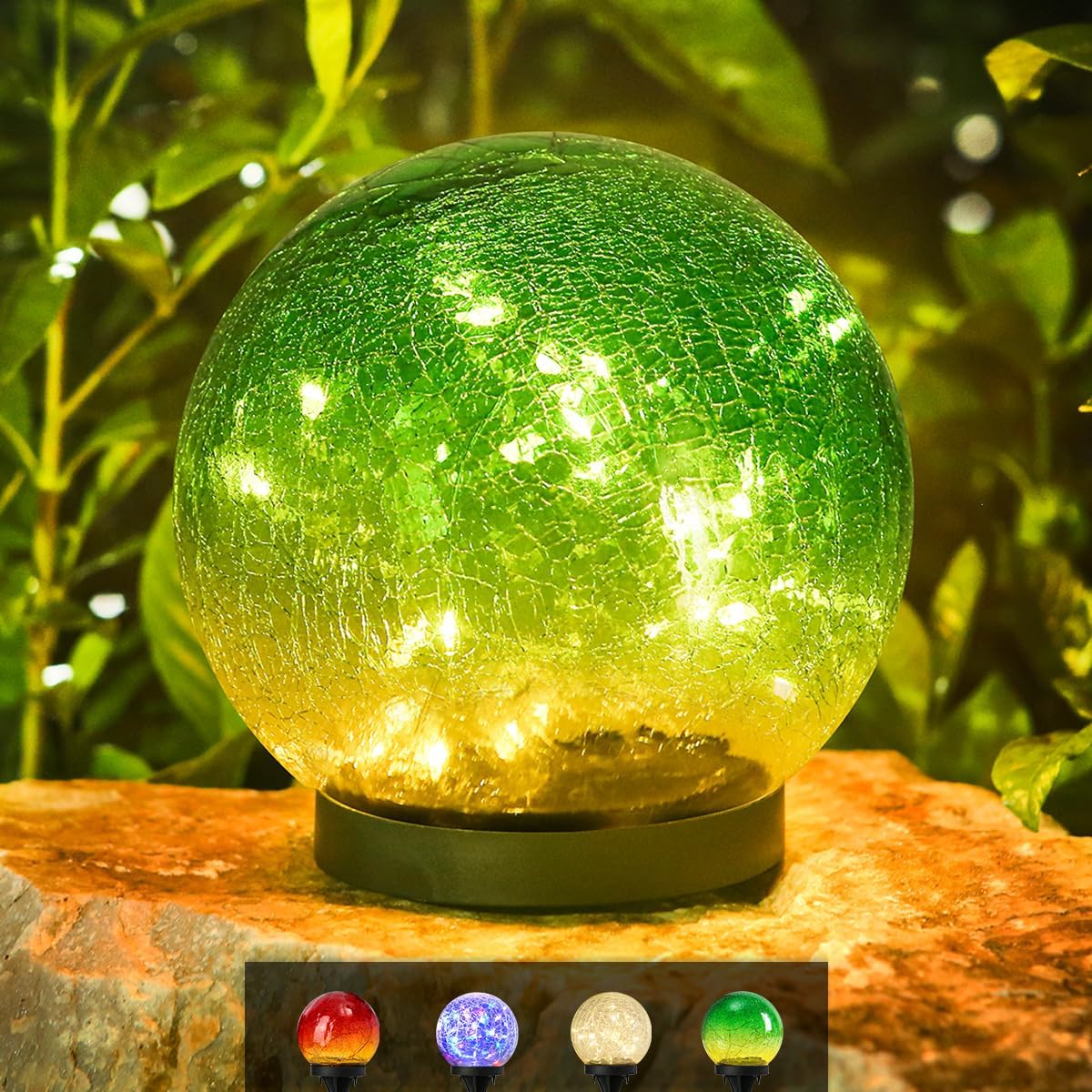 Outdoor Waterproof IP65 Solar Globe Lights, Led Solar Light Balls for ...