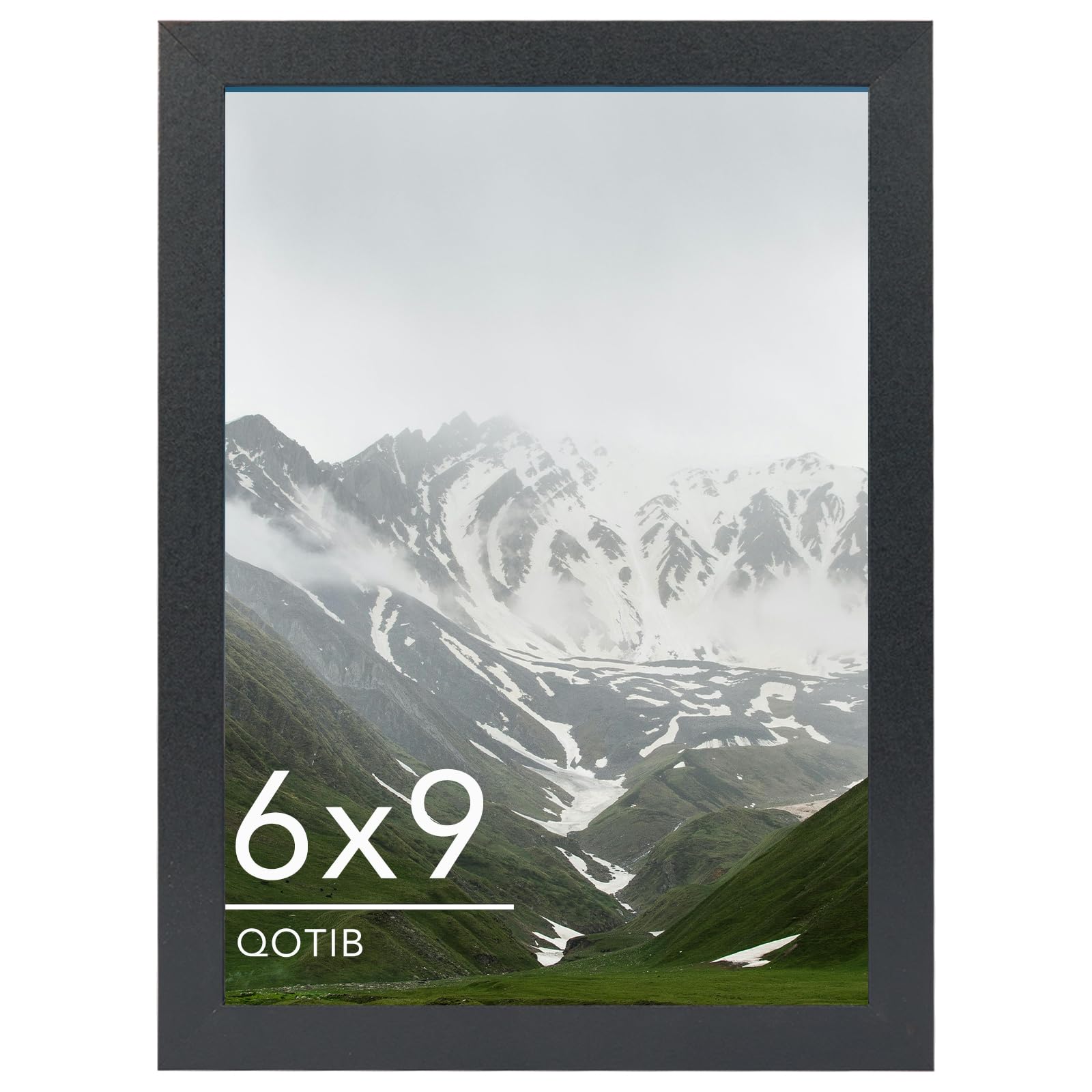 Amazon.com - QOTIB 6x9 Picture Frame Black for Wall Mounting or ...