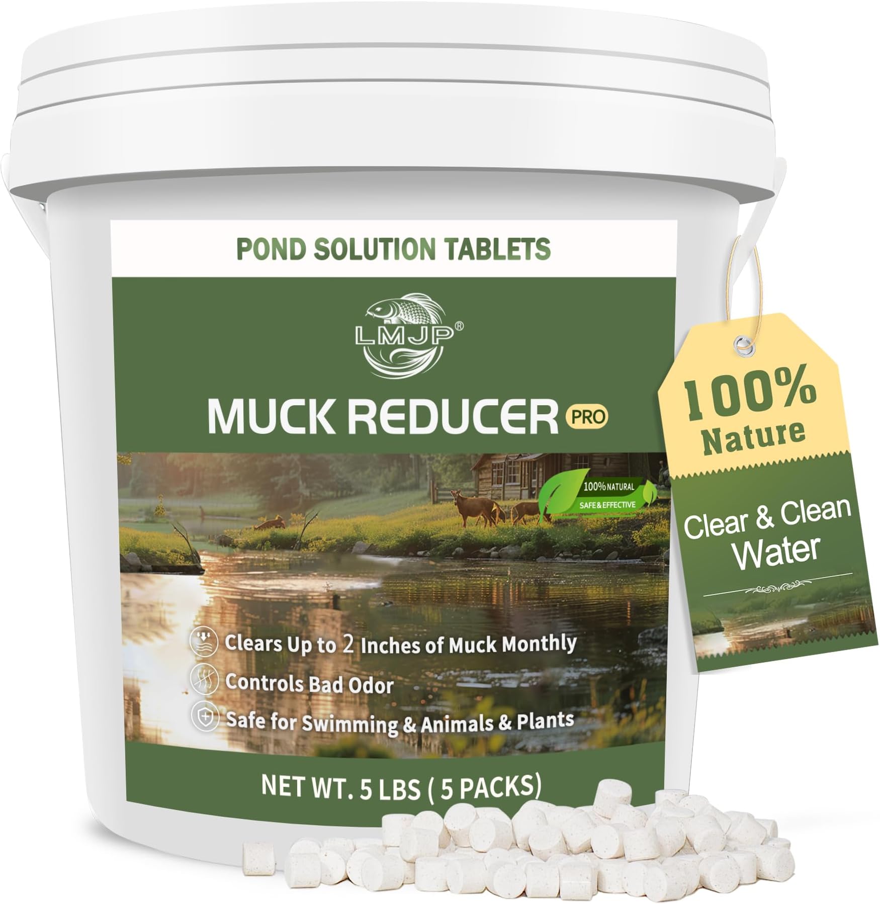 Amazon.com : Farm Pond Treatment 80065 Multi Purpose Biological Pond ...