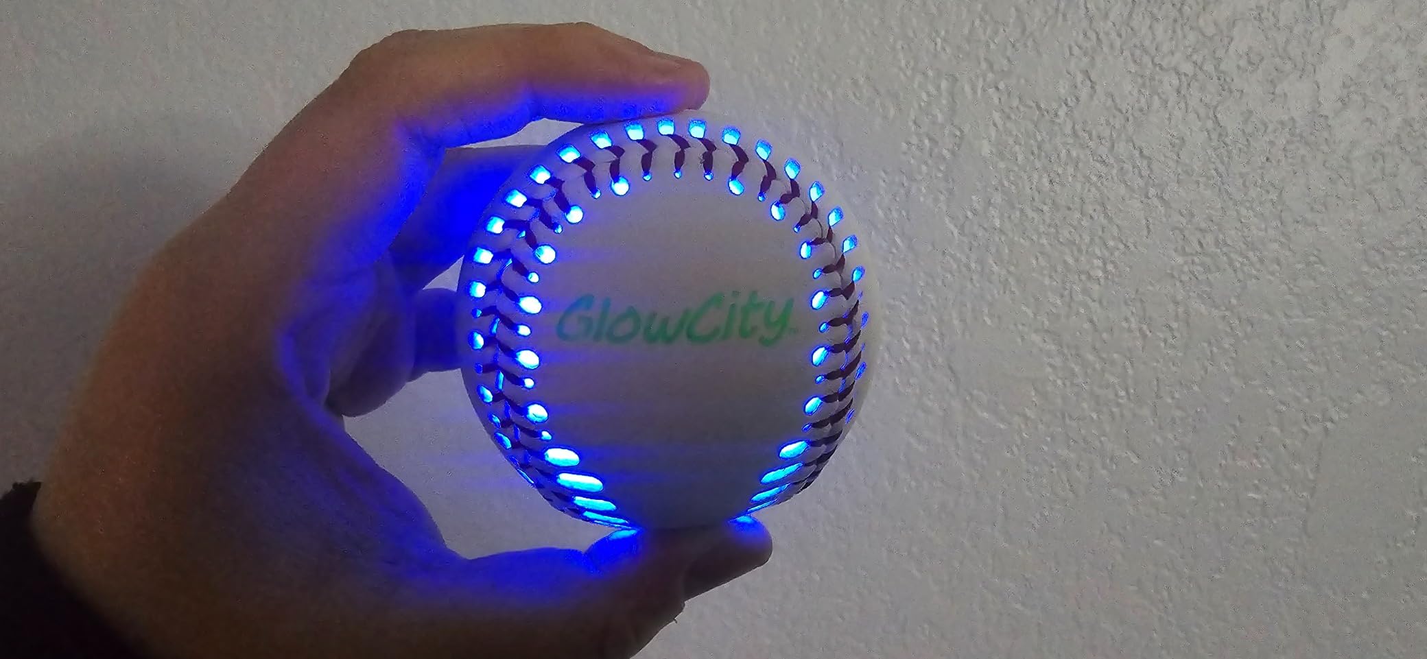 Amazon.com: GlowCity Premium Leather LED Rechargeable Light-Up Baseball ...