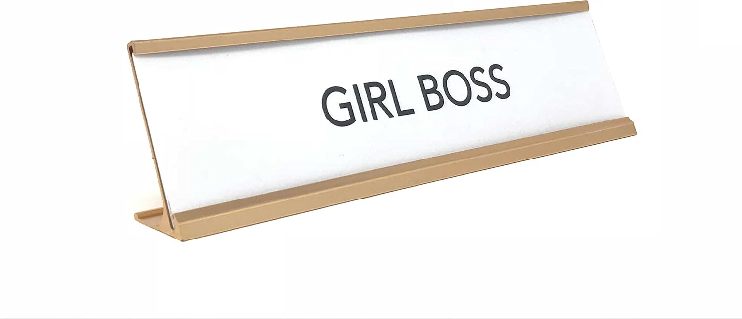 Amazon.com: aahs!! Engraving Girl Boss Novelty Nameplate Style Desk ...