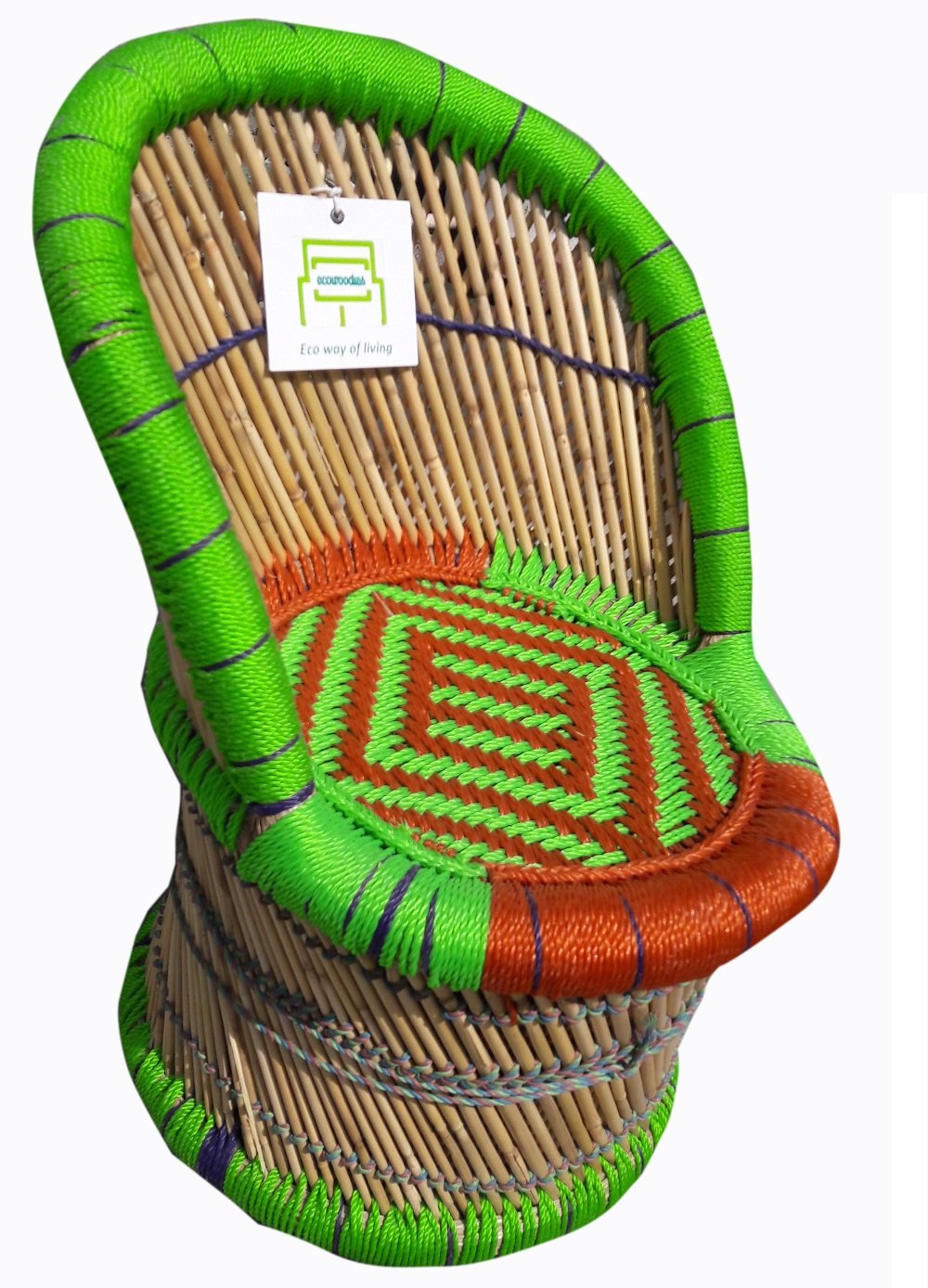 Buy Ecowoodies Babiana HandiCraft Indoor / Outdoor Sitting Cane Bamboo ...