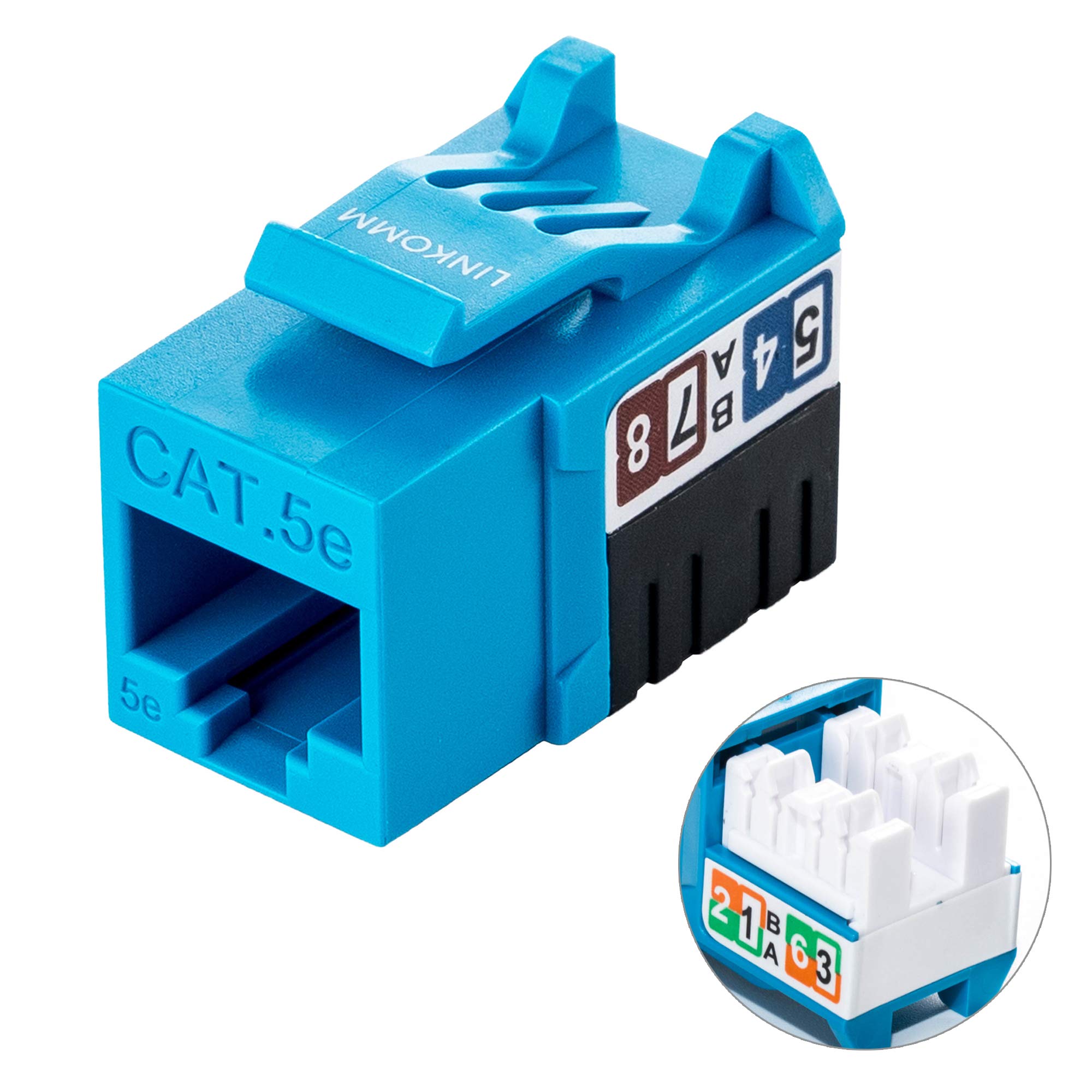 Amazon.com: LINKOMM 10-Pack RJ45 Cat5e Slim Profile UTP Unshielded ...