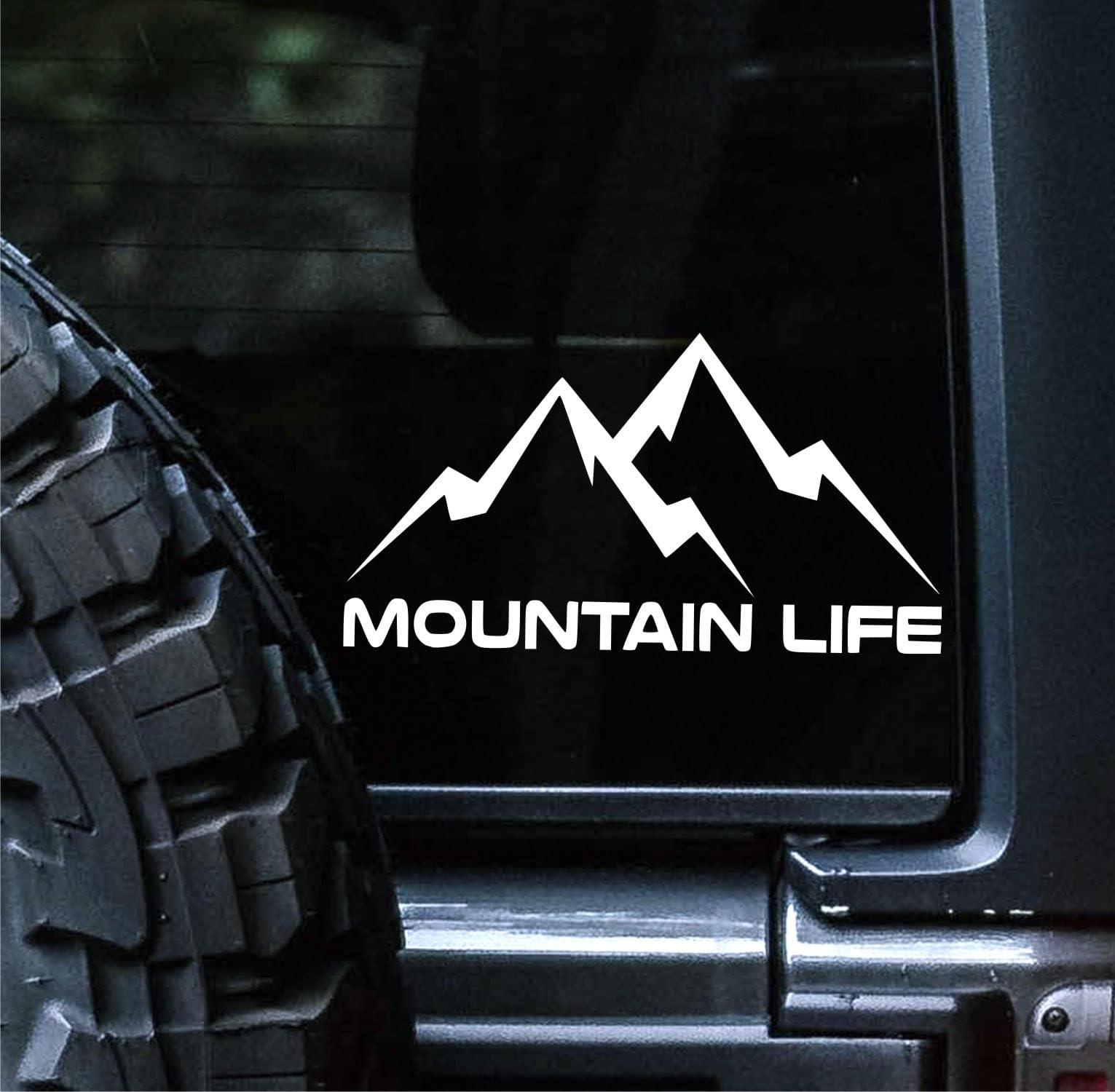 Amazon.com: Decal Mountains Silhouette Mountain Vinyl Decal Car Decal ...