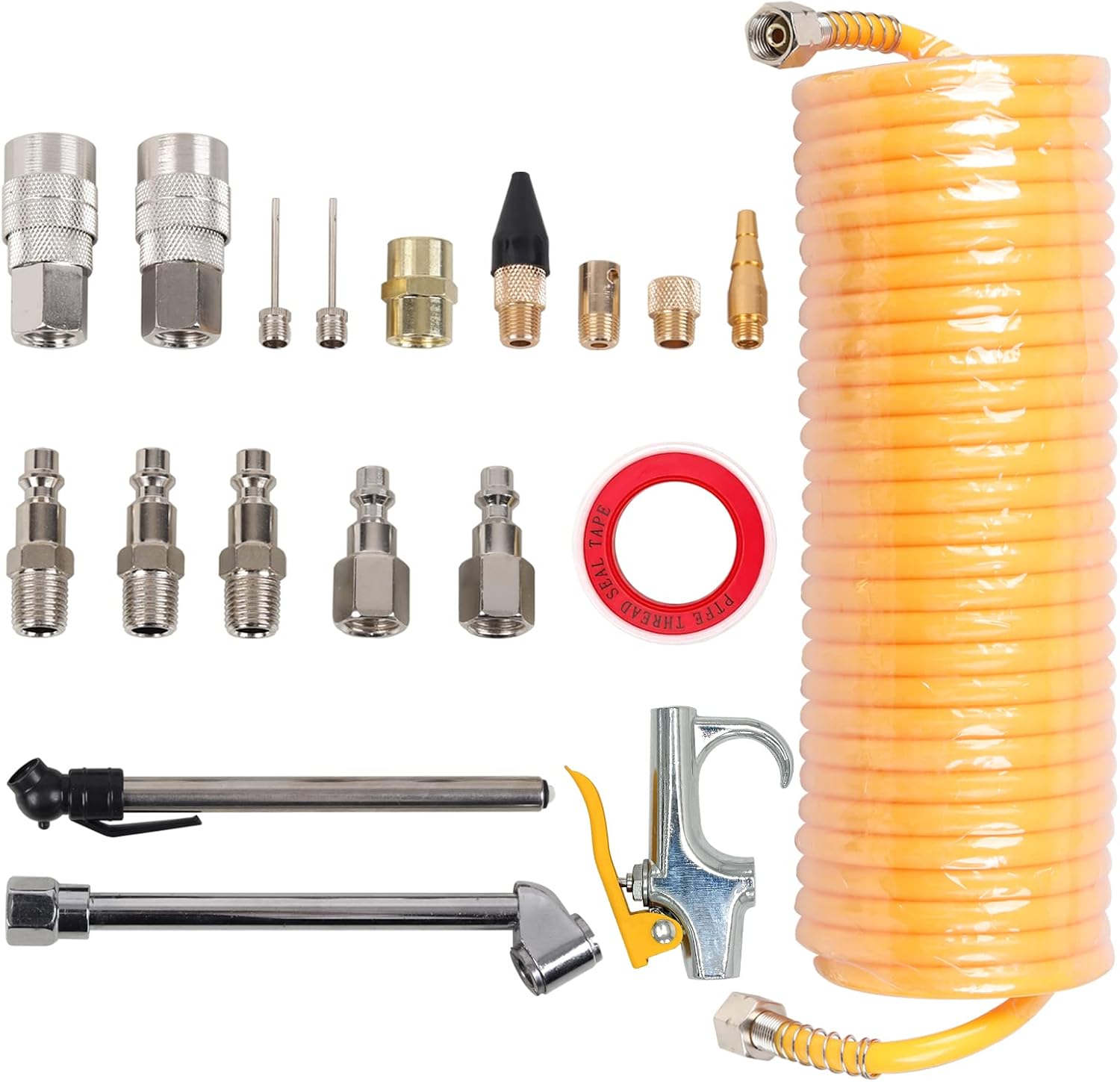 ZaraApex Air Compressor Tire Hose Inflate Kit 20 Accessory Piece ...