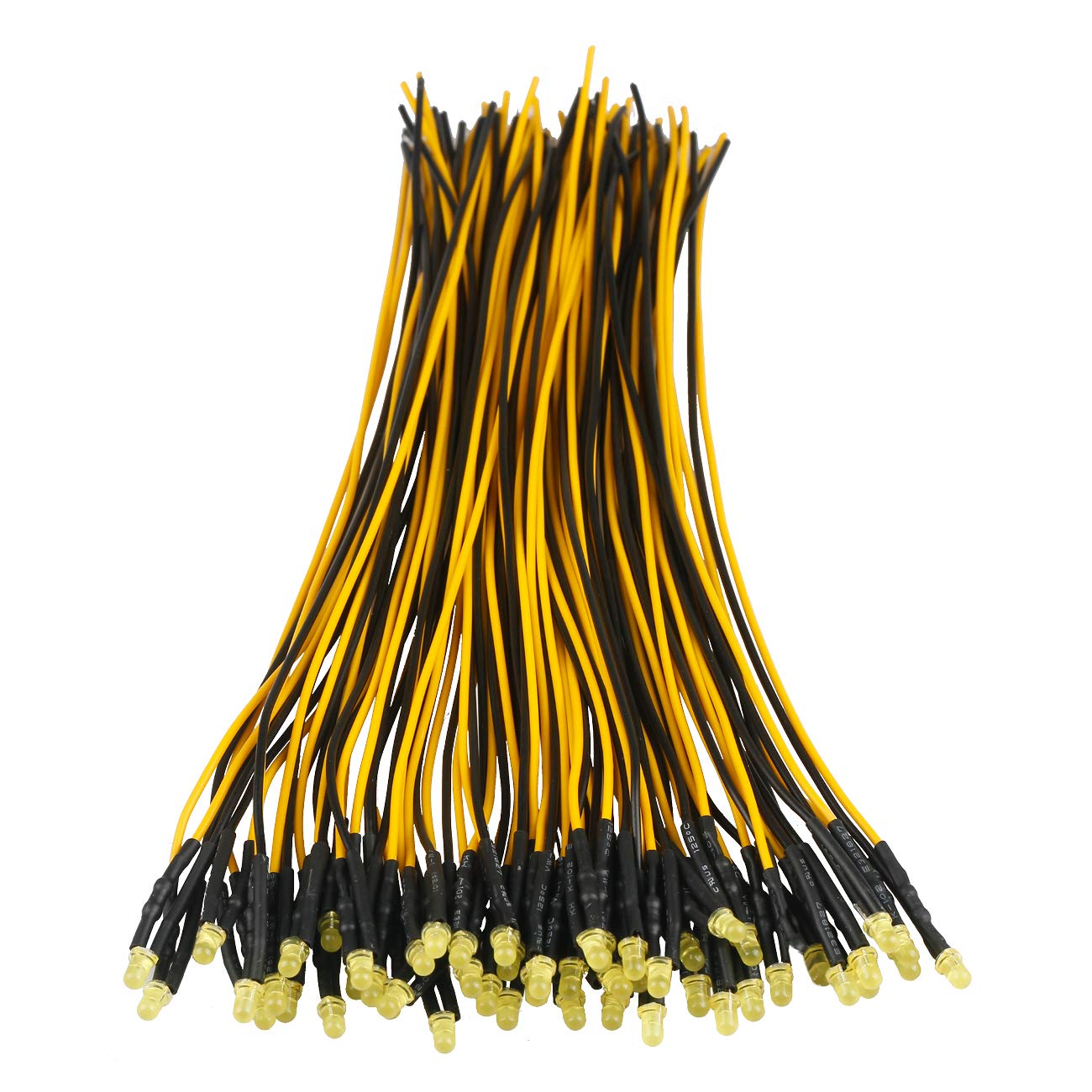 Amazon.com: EDGELEC 50pcs 12 Volt 3mm Yellow LED Lights Emitting Diodes ...