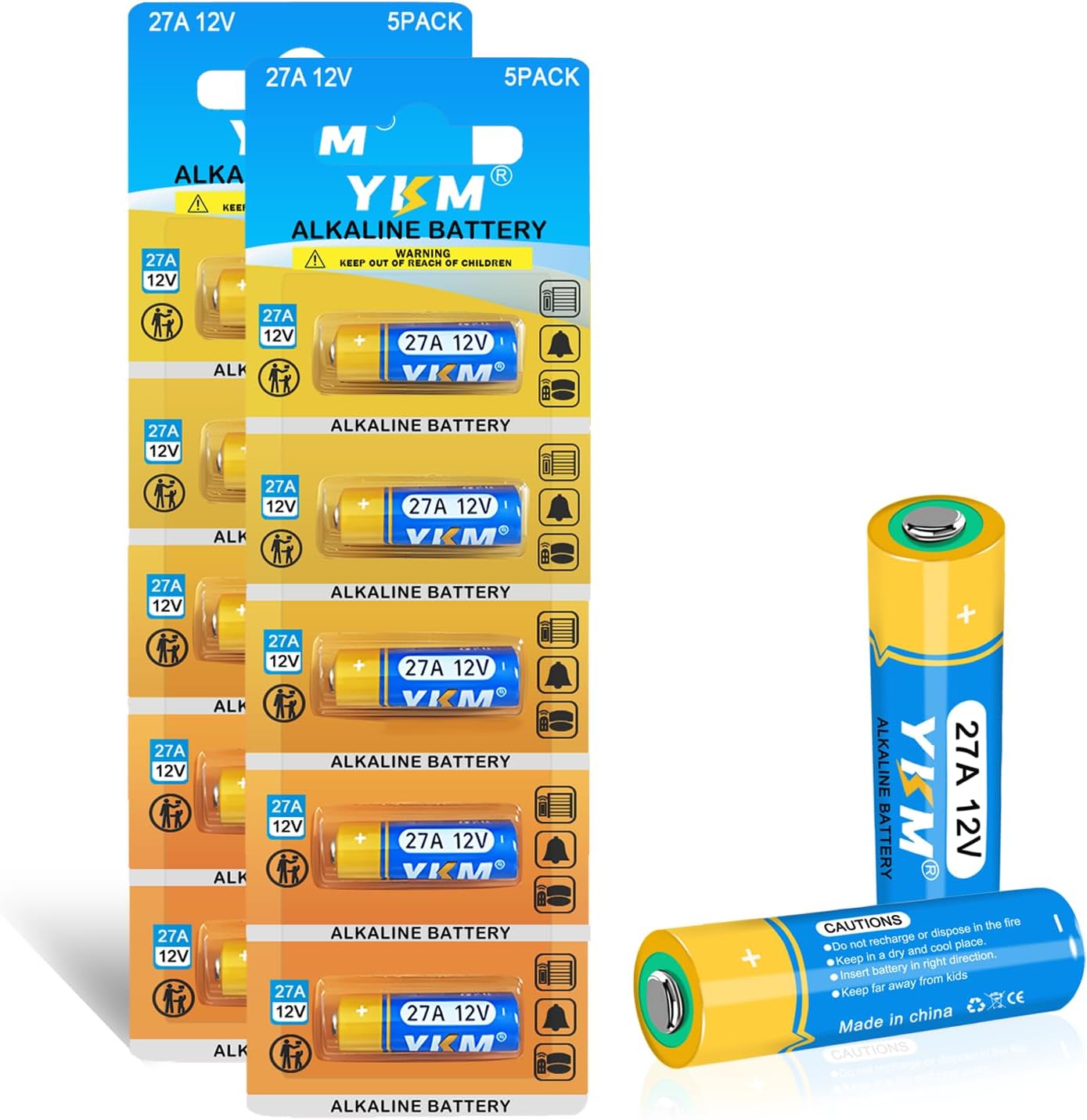Amazon.com: LiCB A27 27A 12V Alkaline Battery (5-Pack) : Health & Household