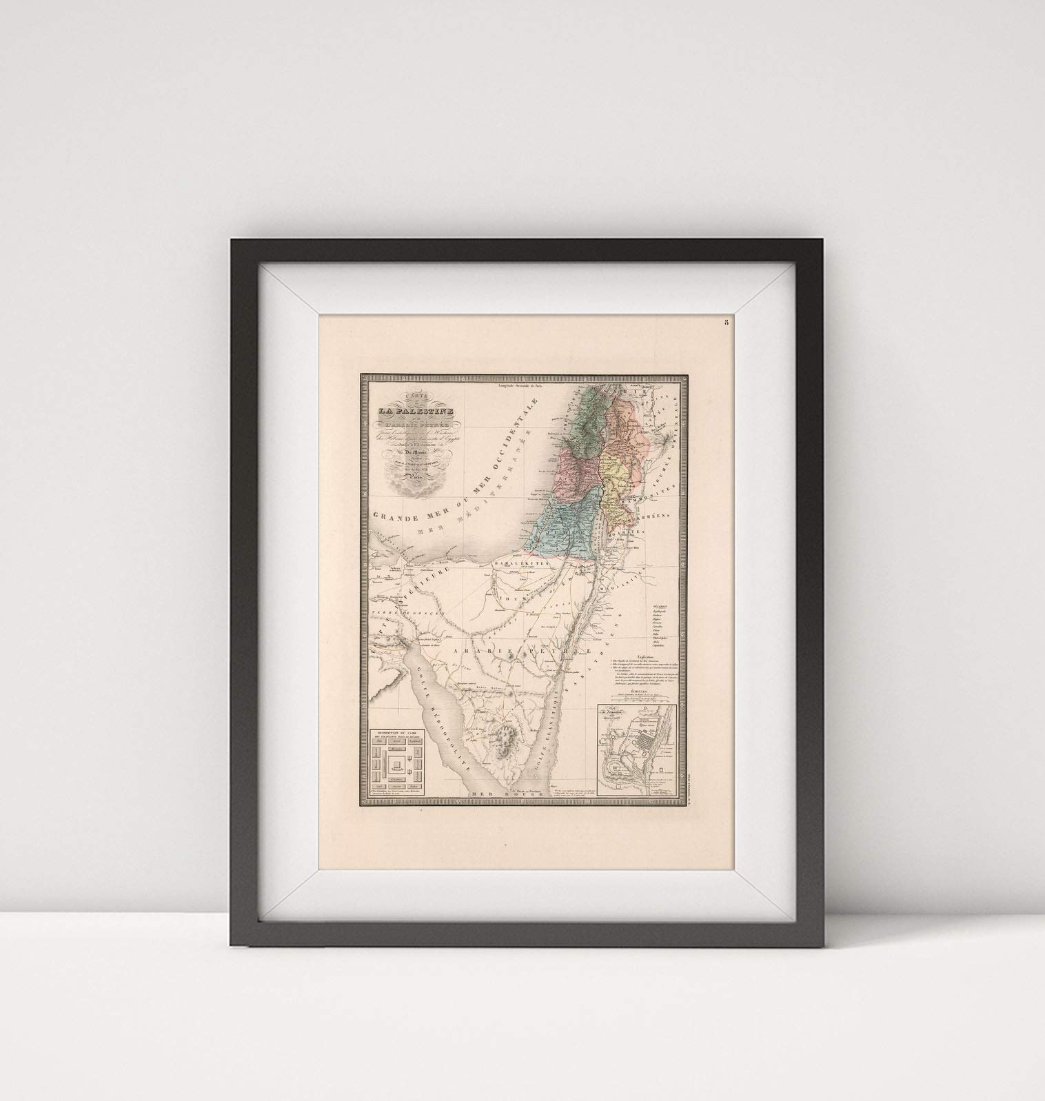 Buy Infinite Photographs 1850 of Israel|Carte de la Palestine et de l ...