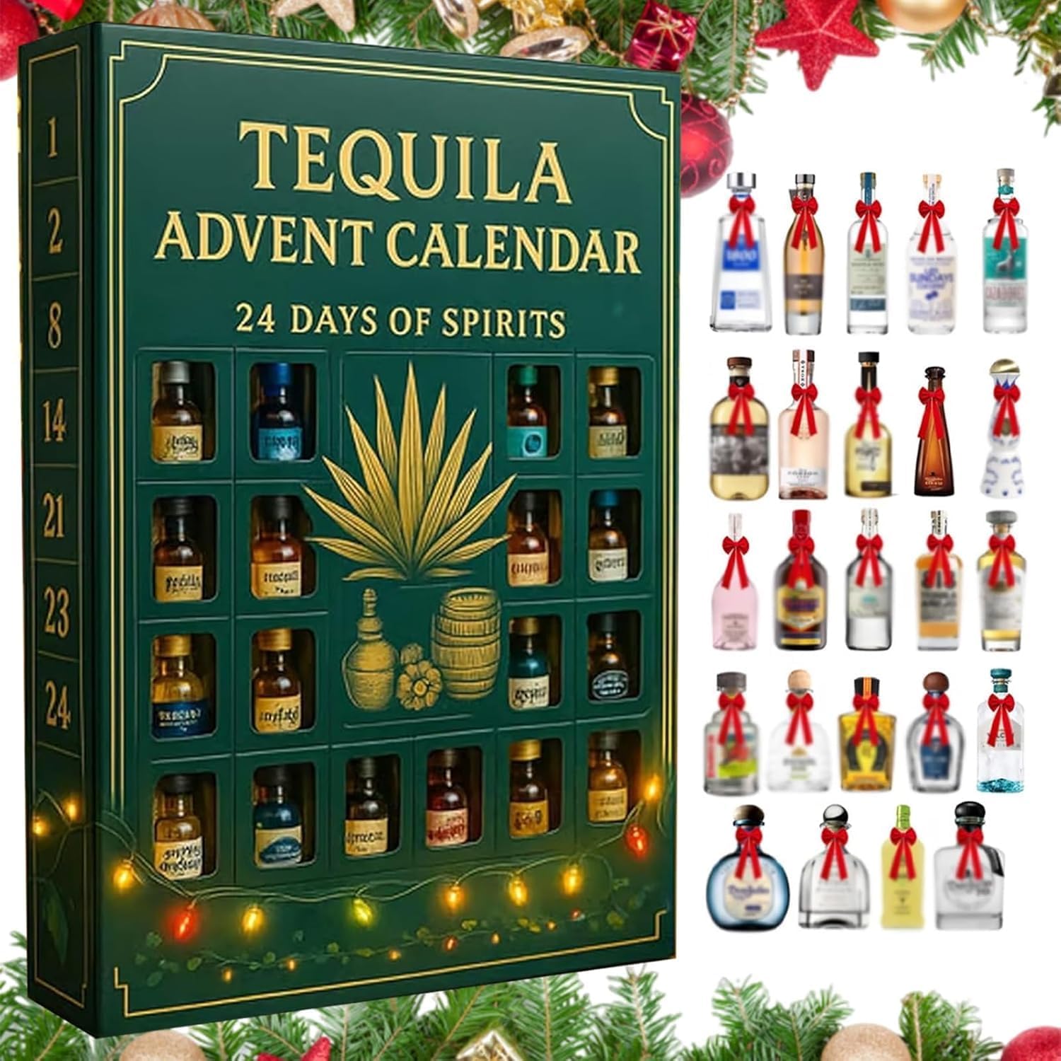 Tequila Advent Calendar, 24 Days of Spirits, Acrylic Advent Calendar ...