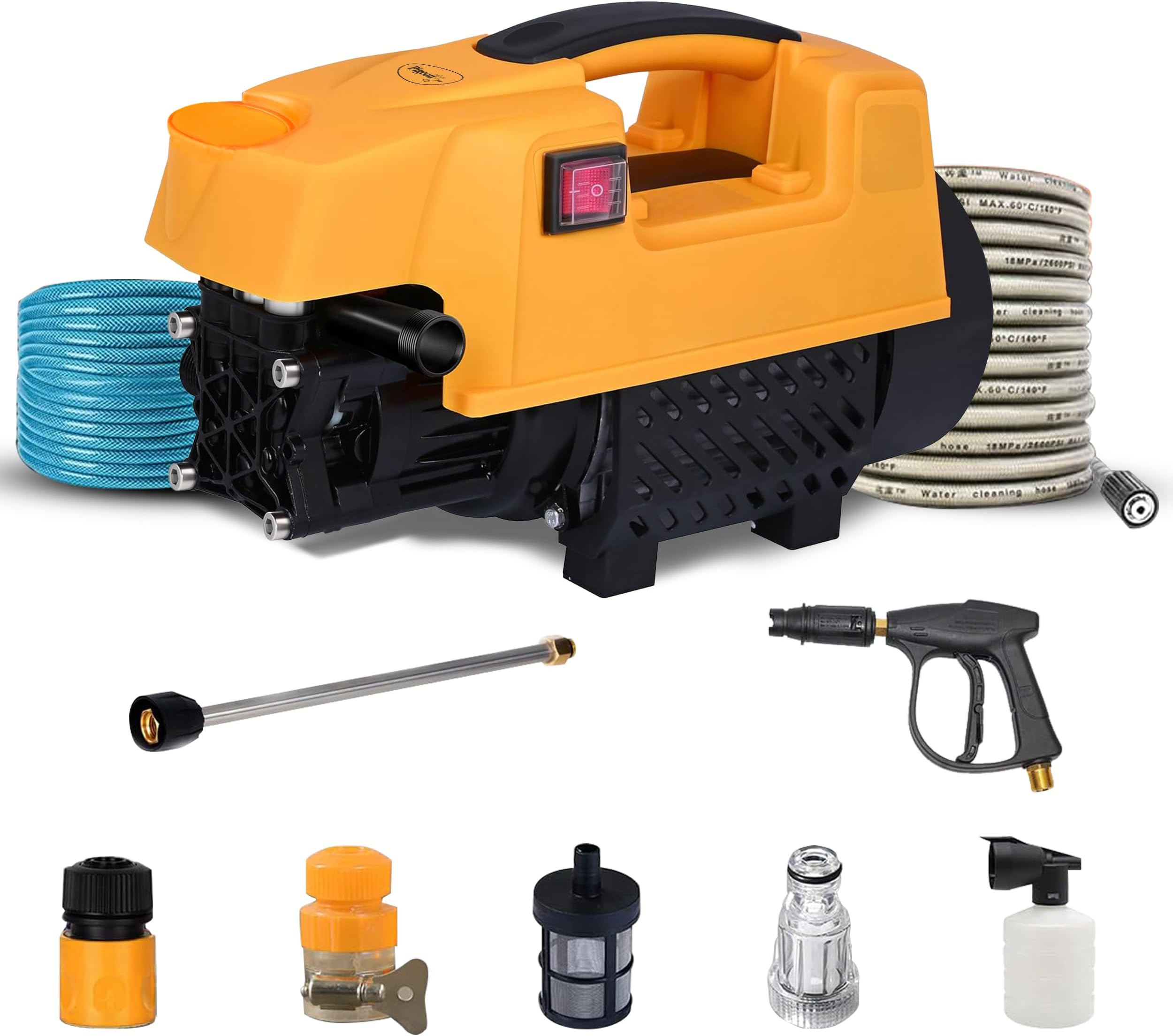 Pigeon Power High Pressure Washer, 1500 Watts, 120 Bar Pressure, 7 L ...