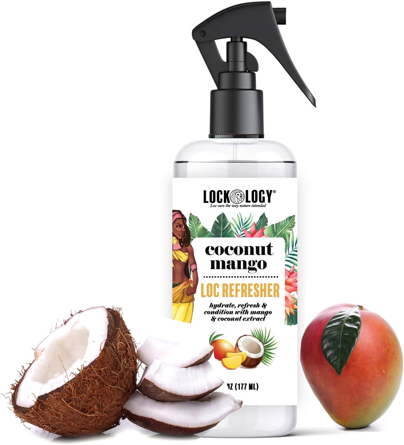 Amazon.com : Loc Spray, Coconut and Mango Dreads Moisturizer, Daily ...
