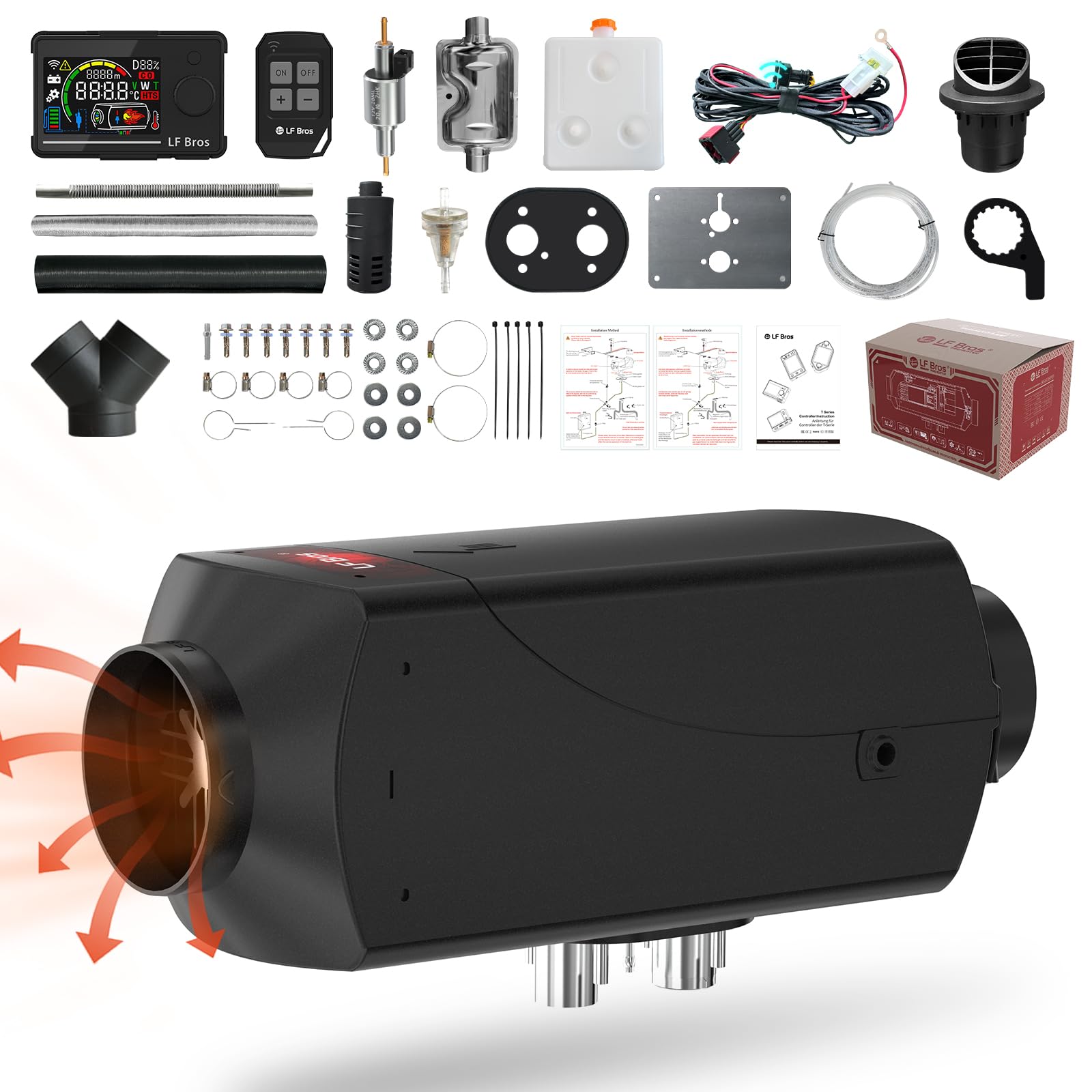 Amazon.com: LF Bros 5KW Split Diesel Heater, 12V Diesel Air Diesel ...