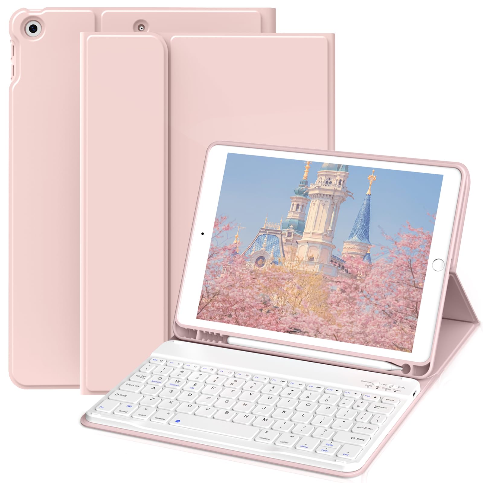 Amazon.com: KVTVOU Keyboard for iPad 9th/8th/7th Generation (2021/2020 ...