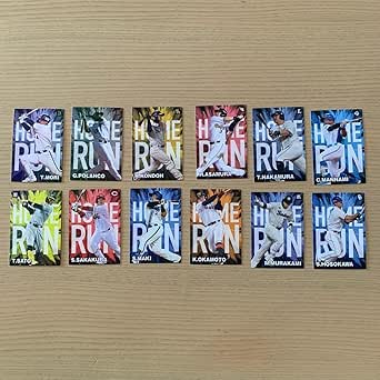 Amazon.co.jp: Pro Baseball Chips 2024 Team Most Home Runs 12 Types Home ...