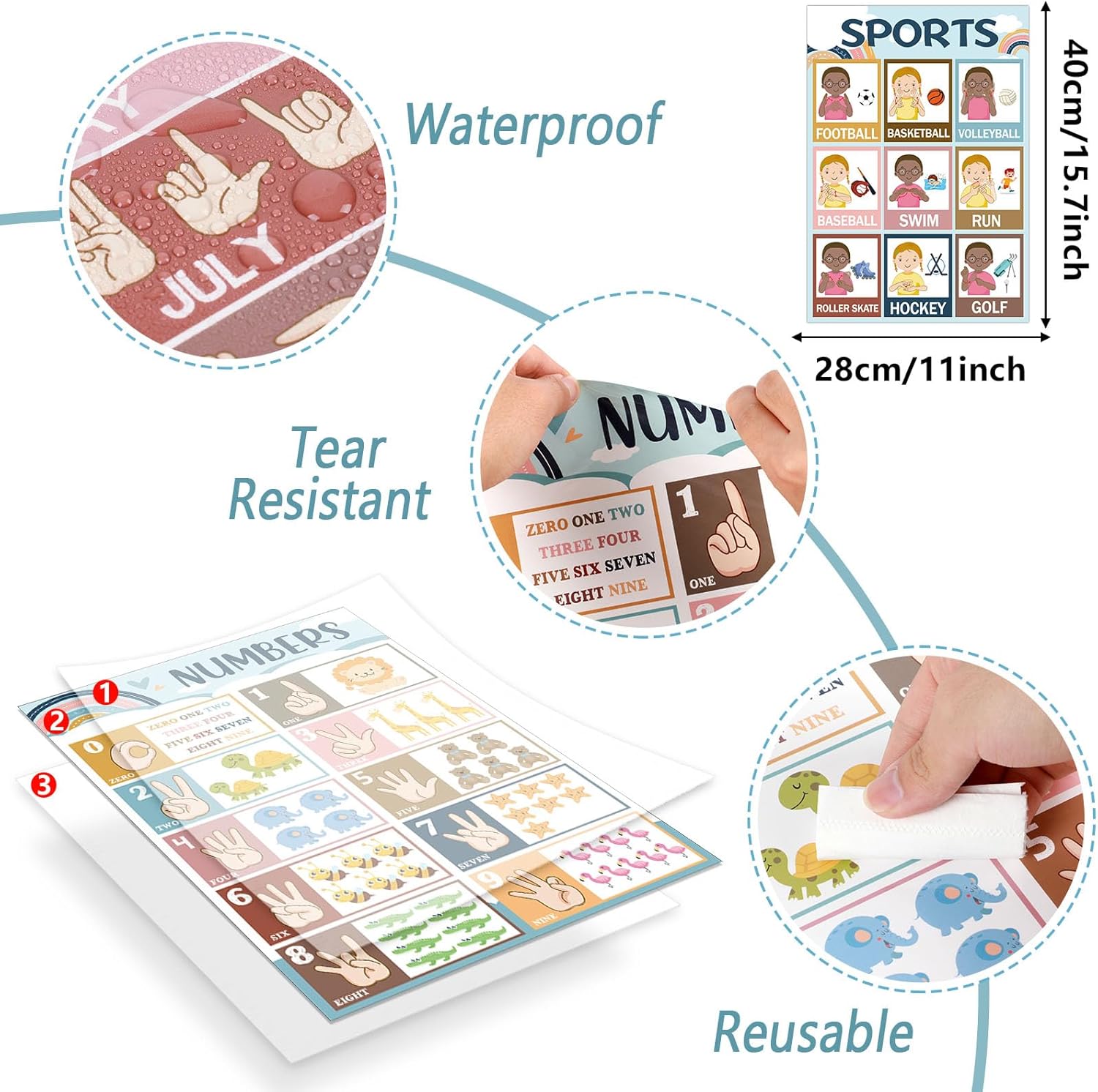 gisgfim 18 Pieces America Sign Language Poster ASL Philippines | Ubuy