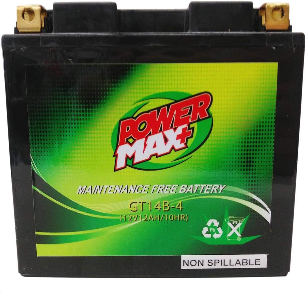 Amazon.com: Power Max GT14B-4 Maintenance-Free Battery : Automotive