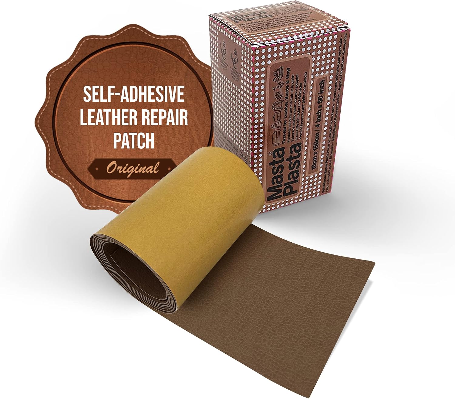Amazon.com: MASTAPLASTA Original Self-Adhesive Leather Repair Tape ...