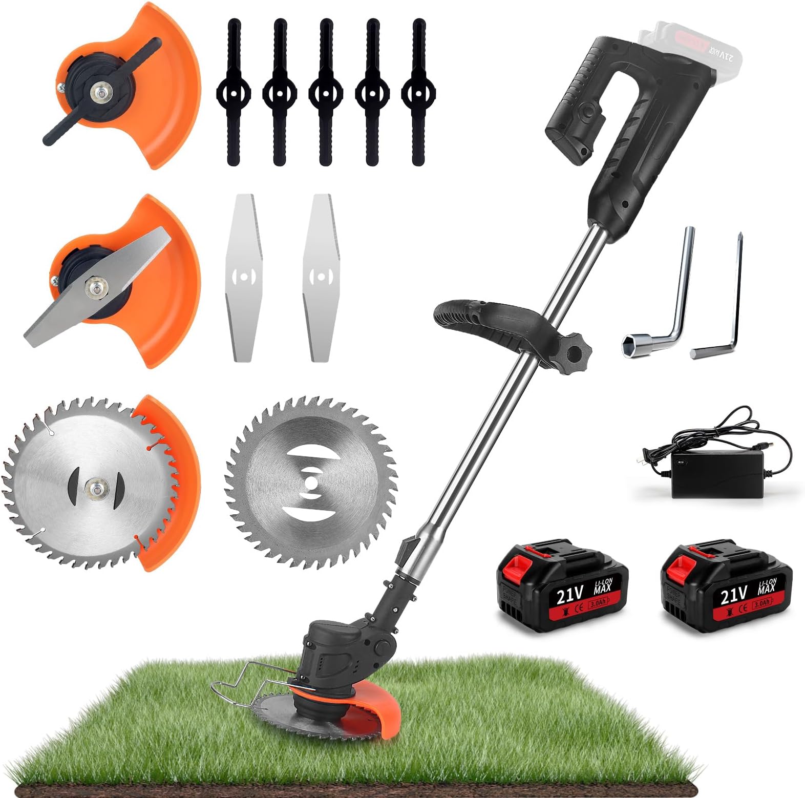 Amazon.com : KTYU 3 in 1 Cordless Weed Wacker,21V 4.0AH Weed Eater ...