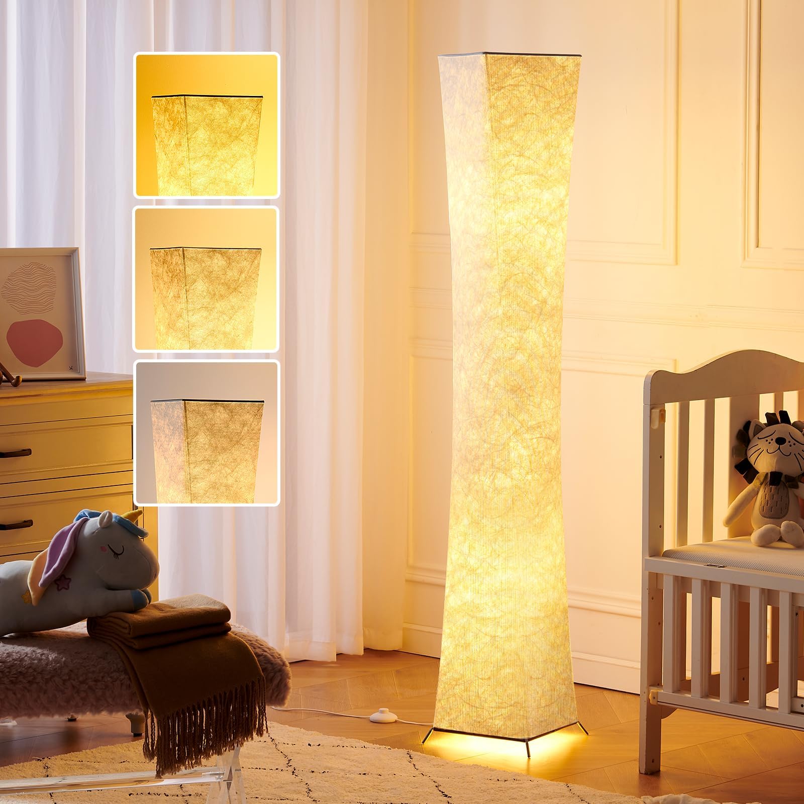 Amdelne RGB Stehlampe Wohnzimmer Dimmbar, Led Stehleuchte Modern mit ...