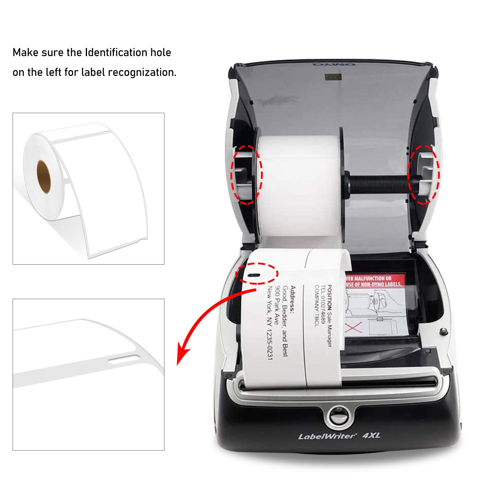 Dymo Labelwriter 330 DYMO LabelWriter Shipping Labels 2 5/16 X 4 White ...