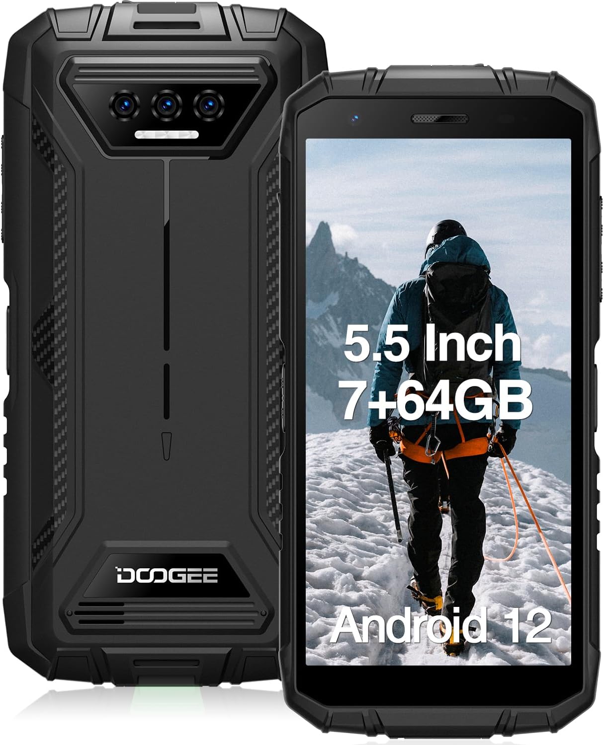 Amazon.com: DOOGEE Rugged Phone Unlocked S41 Pro, 7GB + 64GB, Helio A22 ...