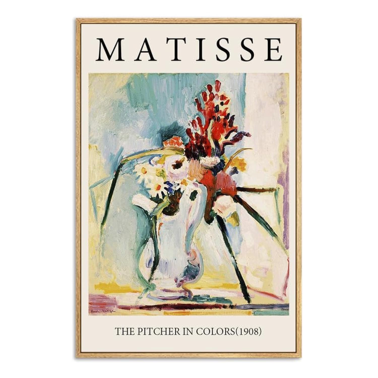 LARAGE Matisse Framed Canvas Wall Art,Famous Paintings The Pitcher in ...