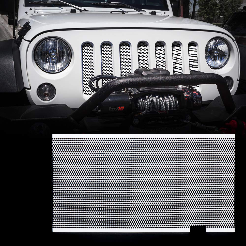 Snapklik.com : White Aluminum Alloy Grill Mesh Inserts Original Front ...