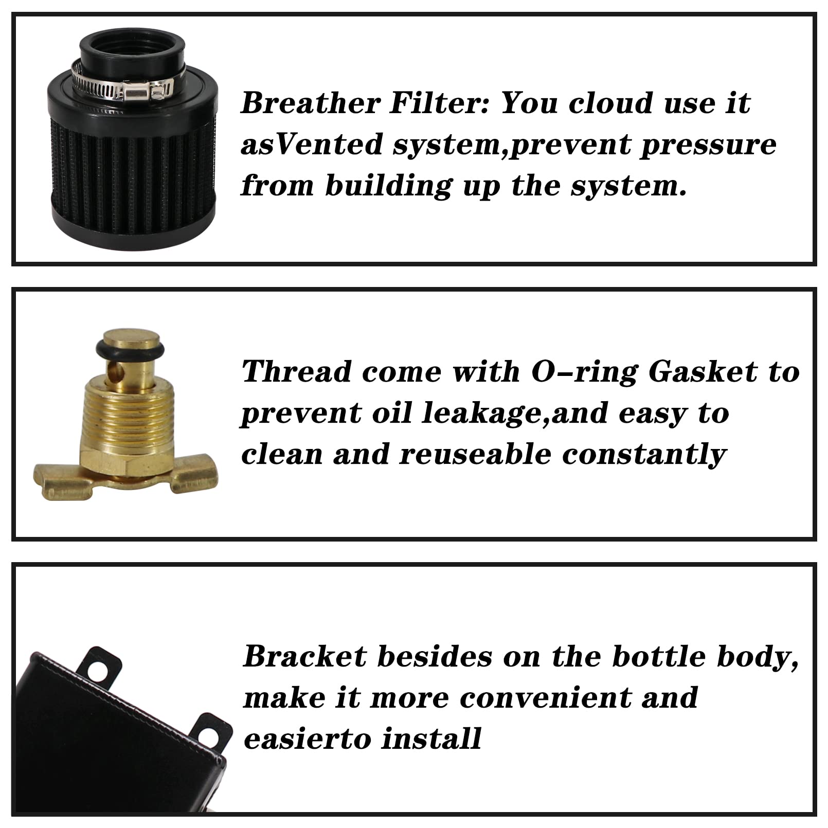 Diesel Oil Catch Can 1.2L Twin Baffle Oil Catch Can - AN8 Ports ...