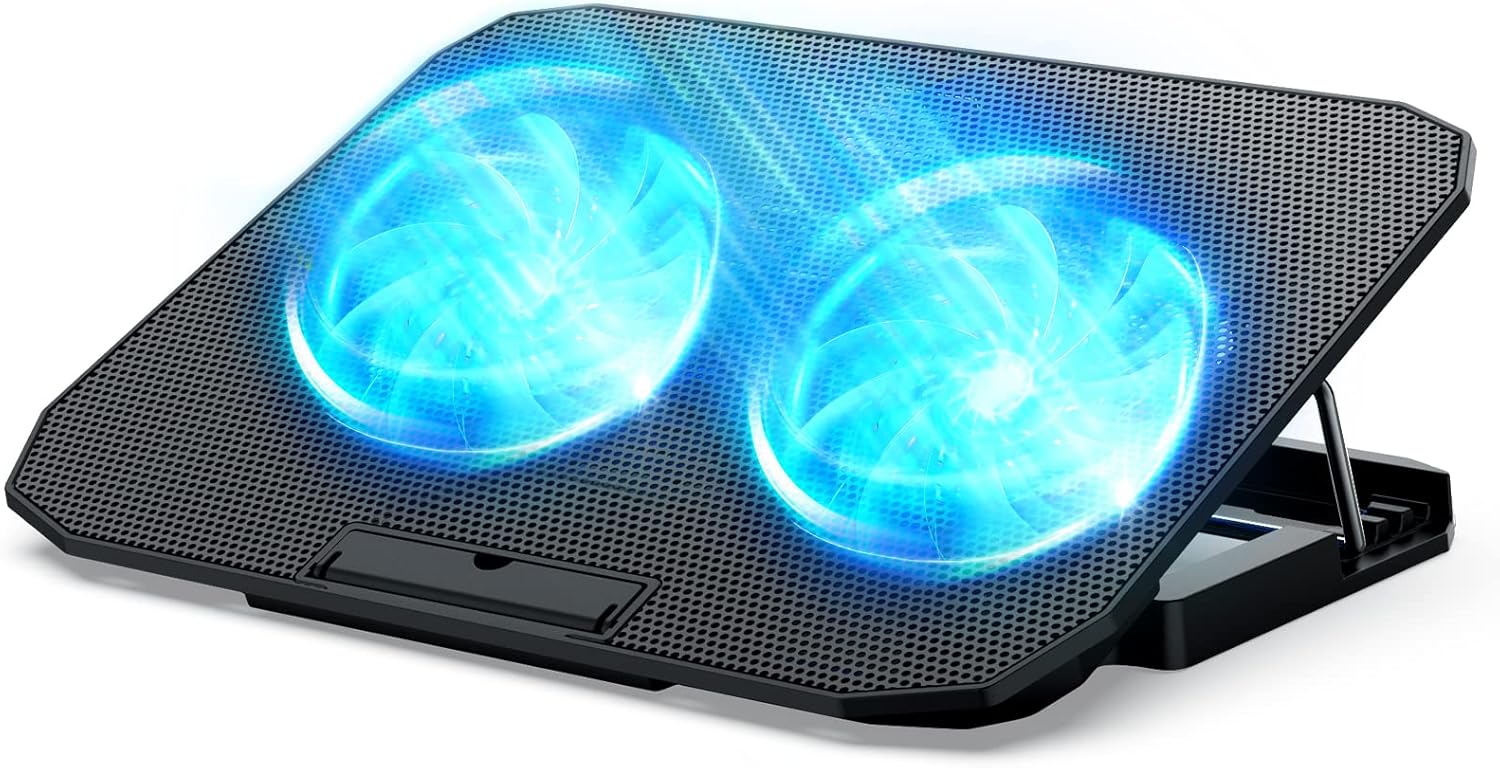 Amazon.com: KYOLLY Ultra Slim Laptop Cooling Pad for 10-15.6 Inch ...